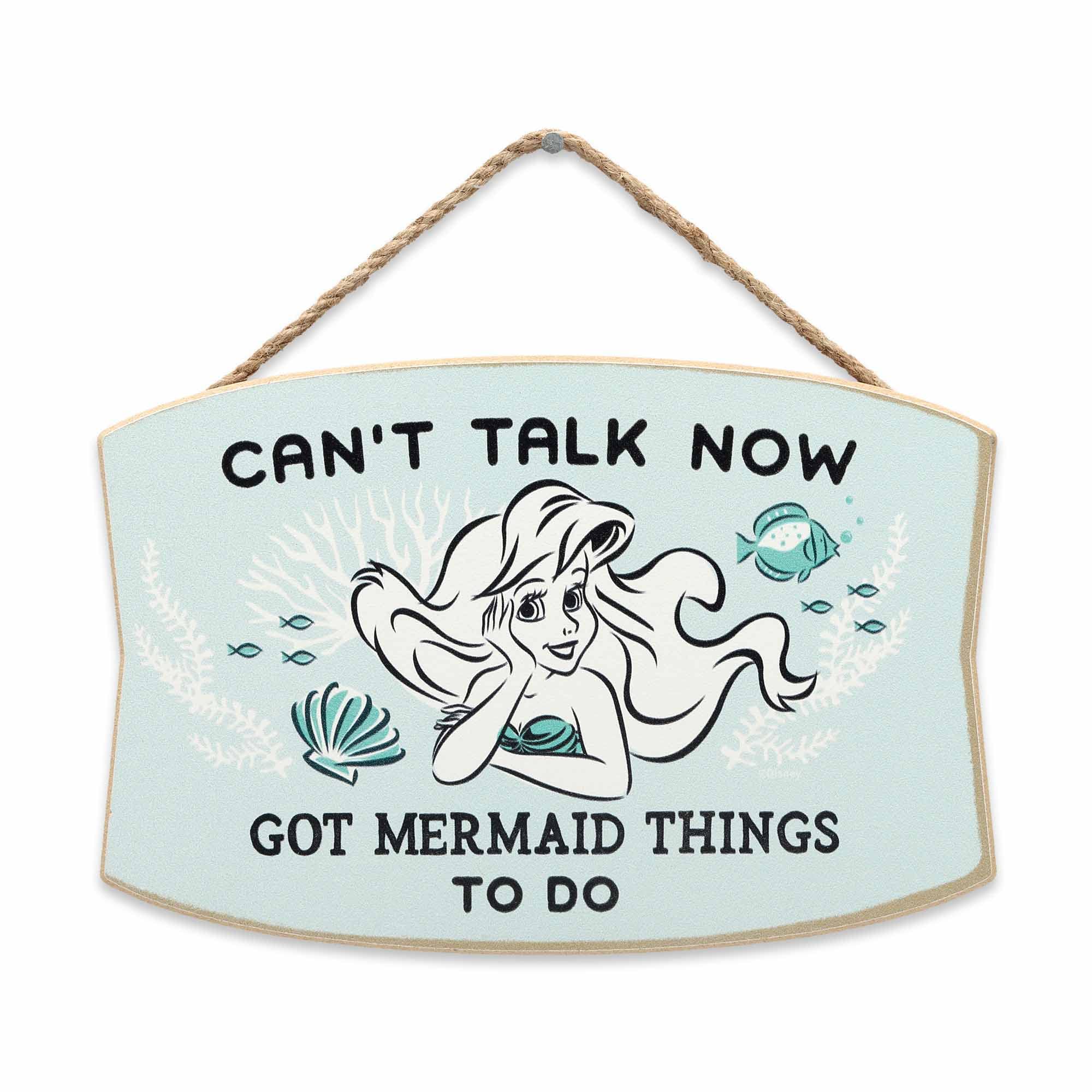 Buy Open Road Brands Disney The Little Mermaid Ariel Hanging Wood Wall ...