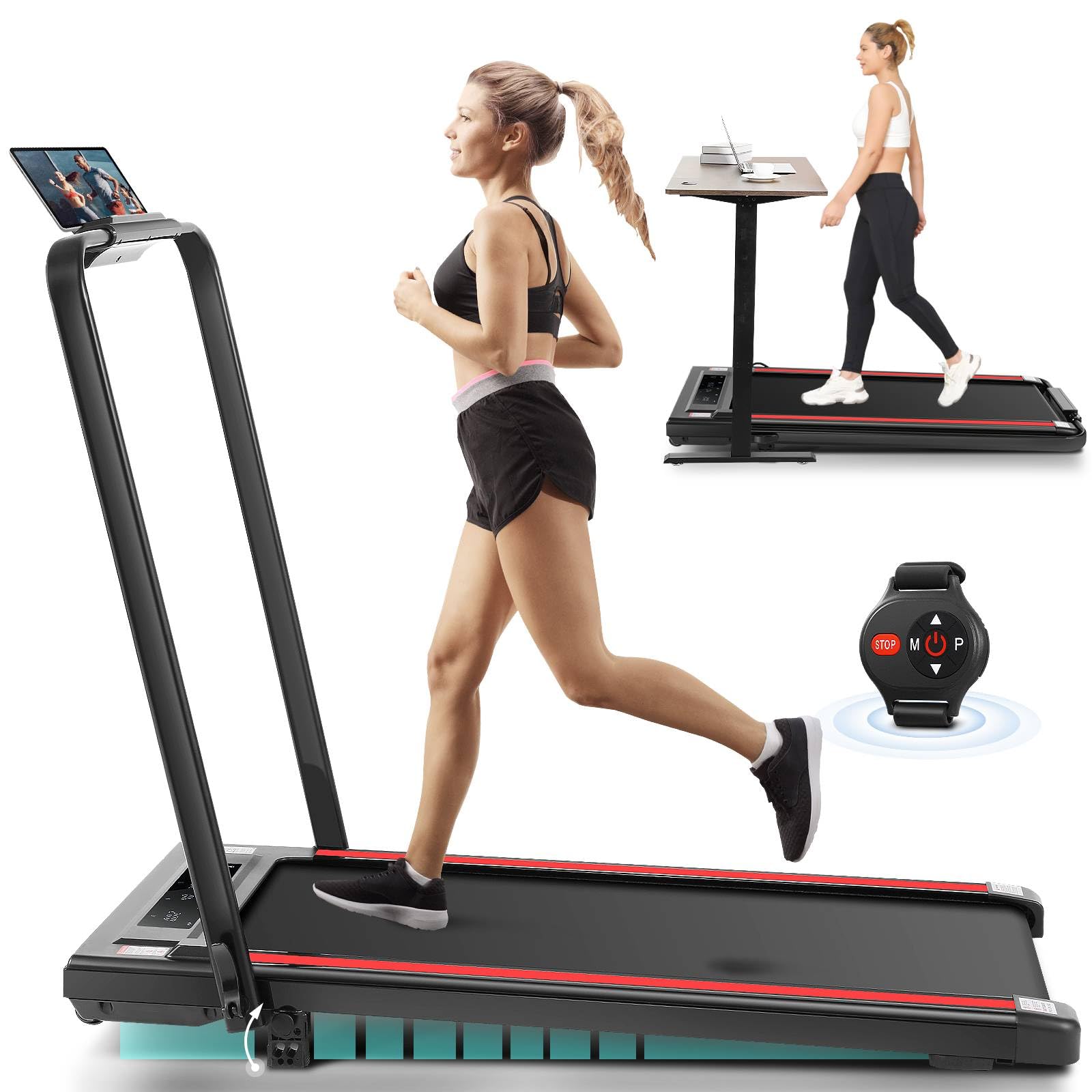 Snapklik.com : ANCHEER Treadmills, 3 In 1 Folding Treadmill