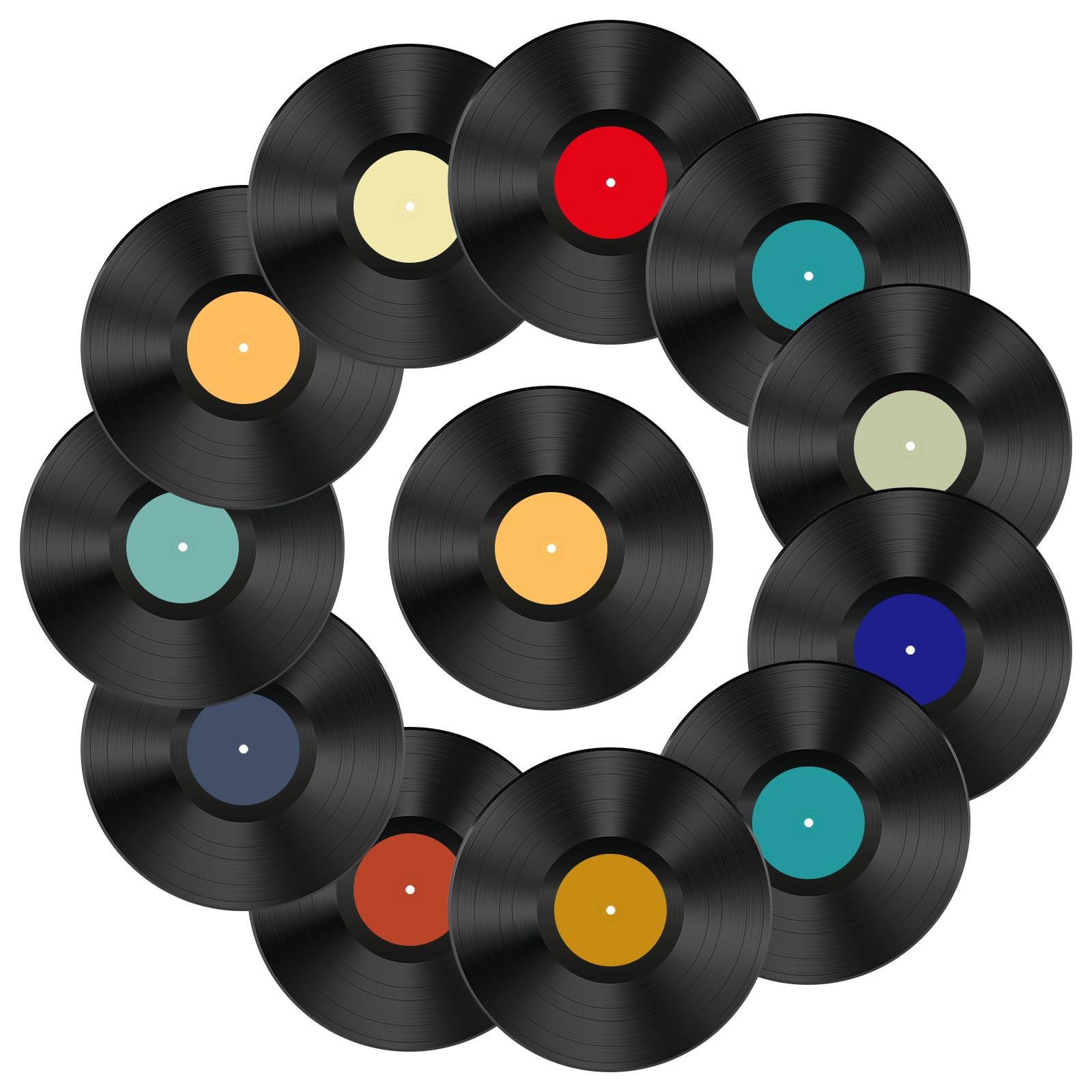 Amazon.com: Leptetek 12 PCS Real Vinyl Records, Lot of 12" Vinyl ...