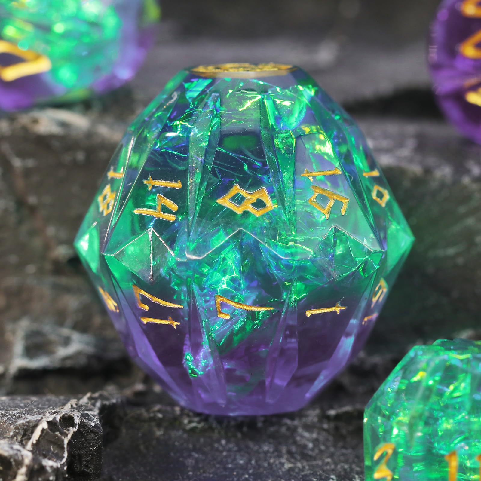 Amazon.com: FONVGOGO Resin Dice Set, Dungeons and Dragons DND Dice with ...