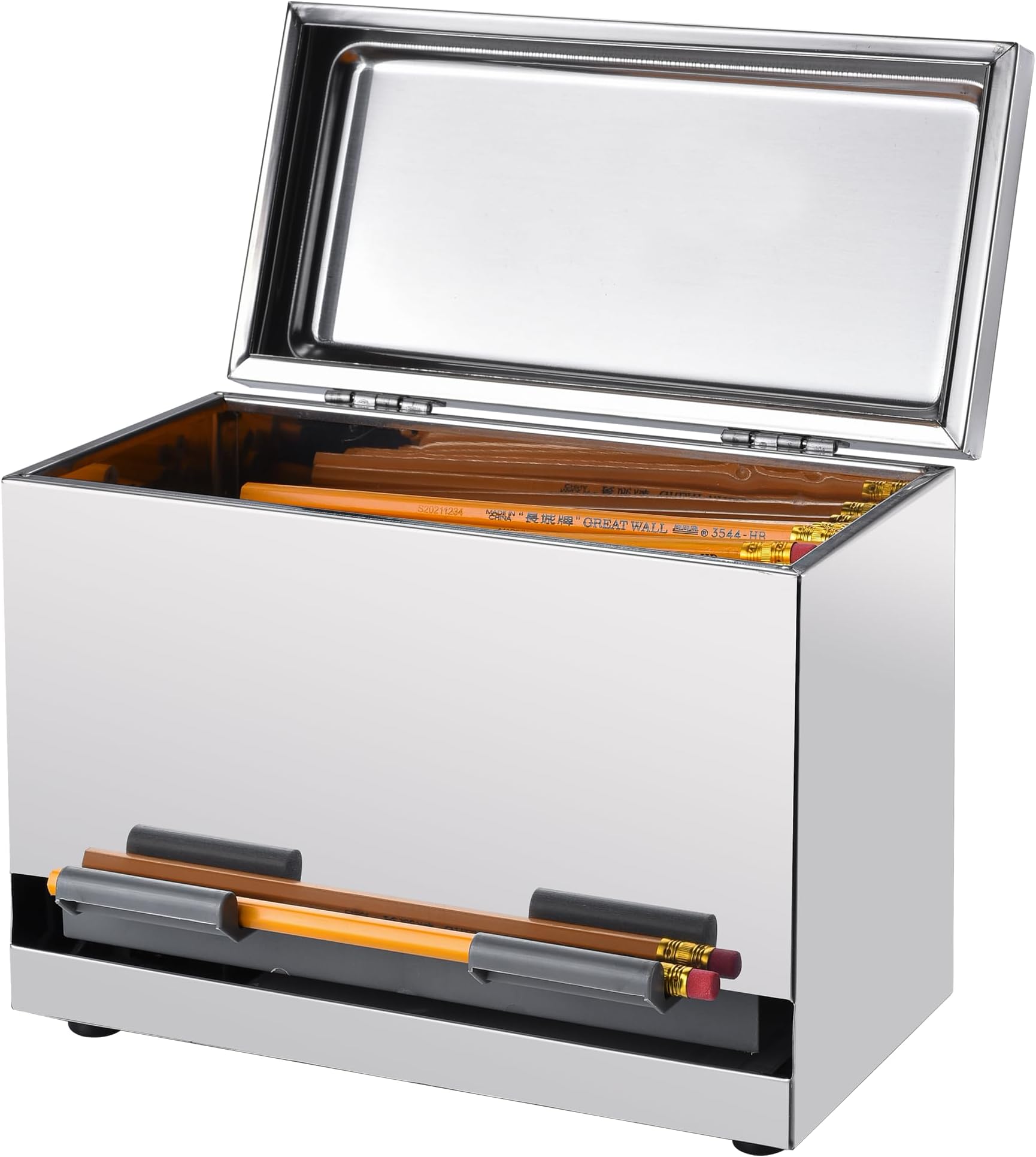 Amazon.com : 2Fold Supply Pencil Dispenser for Classroom - Stainless ...
