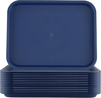 Amazon.com | ZOENHOU 14 Pack 14 x 10 Inch Plastic Fast Food Tray ...