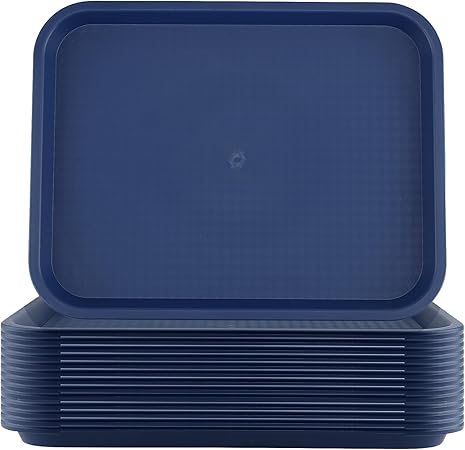Amazon.com | ZOENHOU 14 Pack 14 x 10 Inch Plastic Fast Food Tray ...