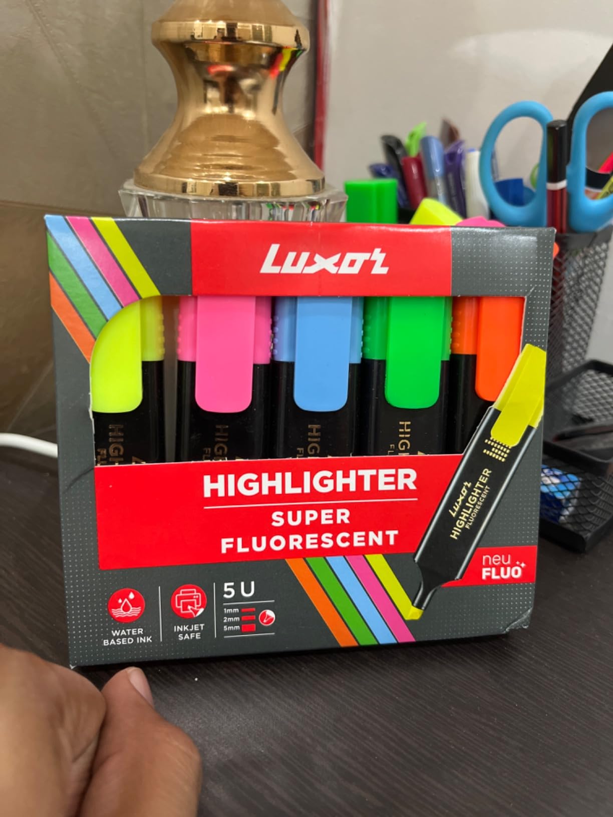 Luxor Highlighter - Multicolor, set of 5, Smooth Apllication & Vibrant ...