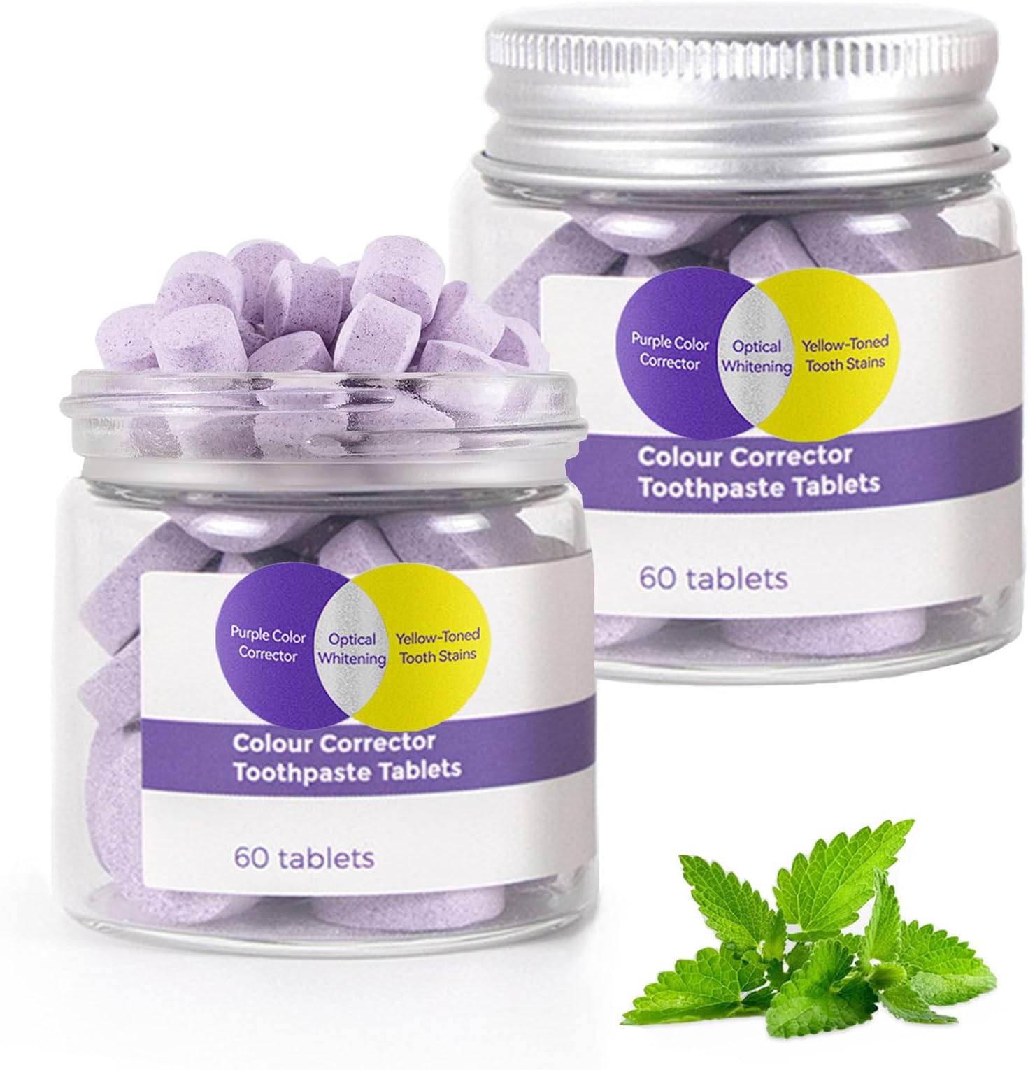 Amazon.com: 2 Pack Purple Teeth Restoration Mineral Toothpaste Tabets ...