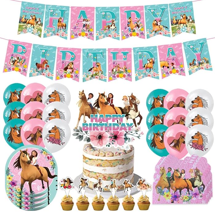 Buy Spirit Riding Free Horse Party Supplies,65PCS Spirit Riding Free ...