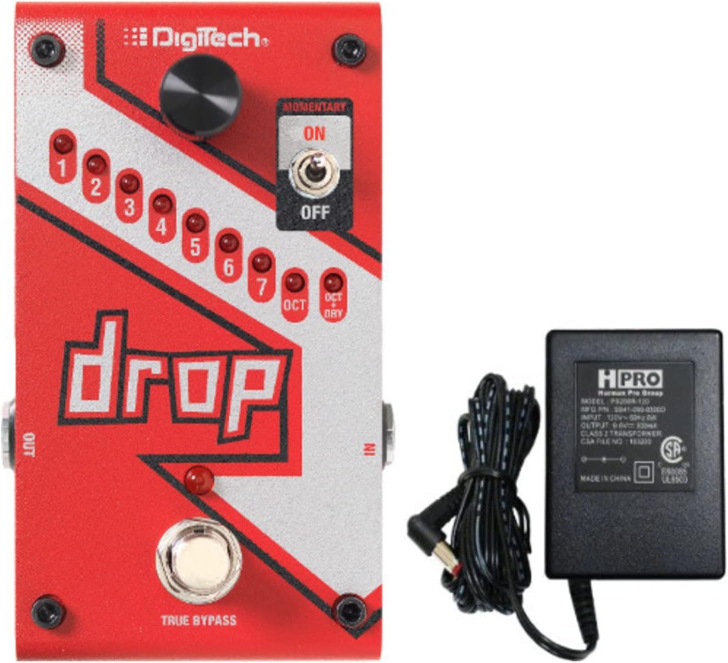 Buy Digitech DROP Compact Polyphonic Drop Tune Pitch Shift Pedal with ...
