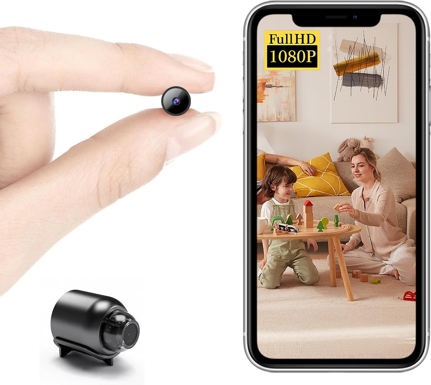 Amazon.com : Small Wireless WiFi IP Camera,HD1080P Portable Mini Camera ...