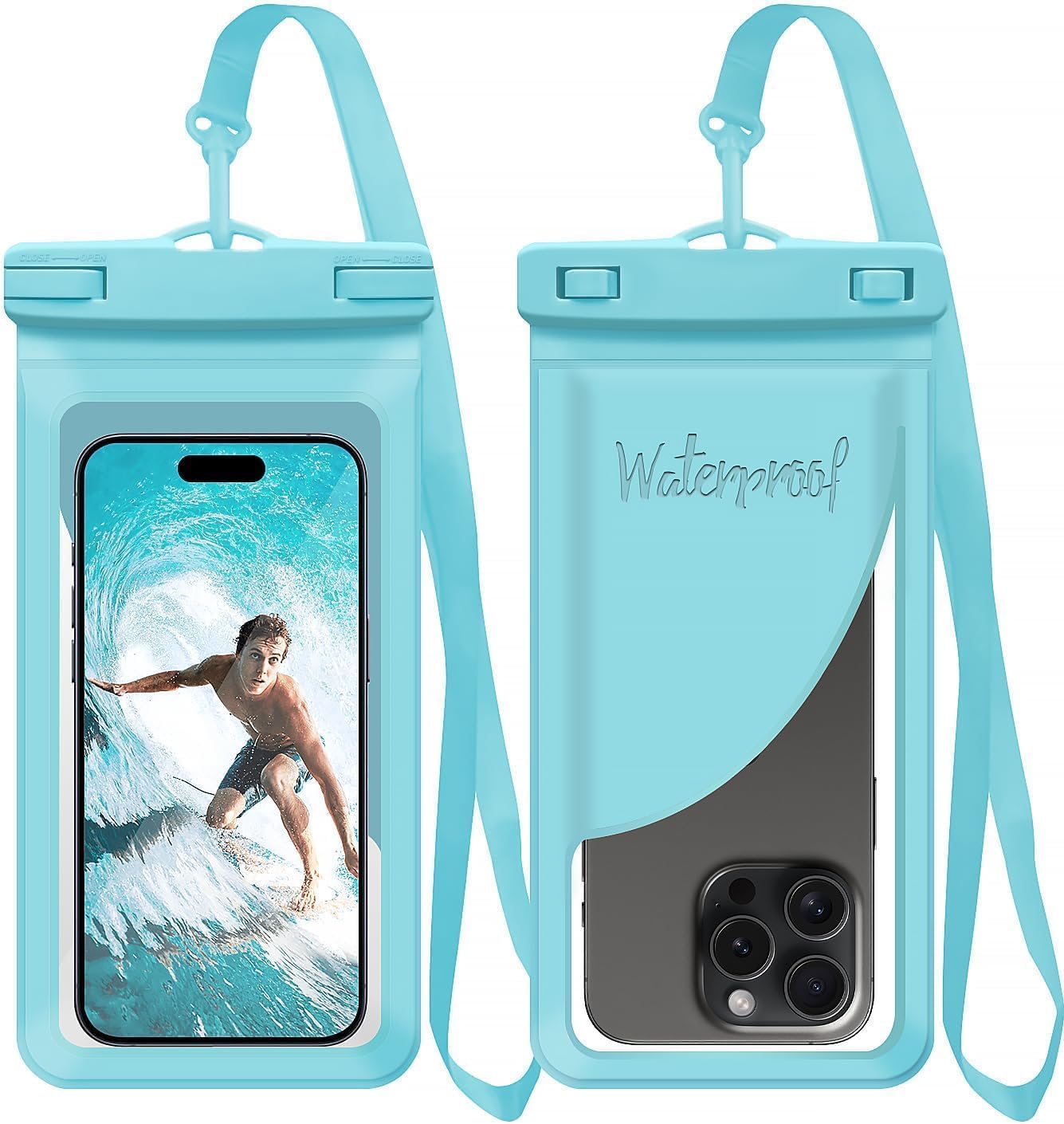 Amazon.com: Vsagier Waterproof Phone Case, with Inside Card Holder ...