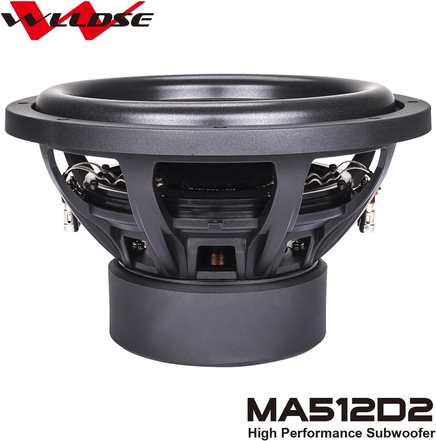 WLLDSE 12 inch 2400 Watt Peak Momentary Power Dual 2 Ohm Car Subwoofer ...