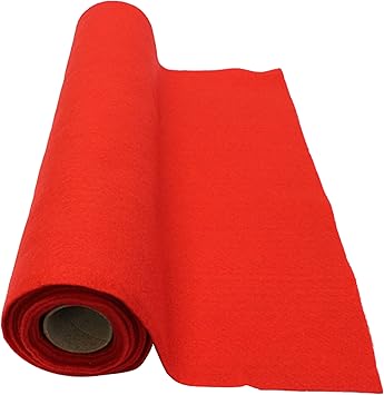 Bright Ideas Felt Roll – Red. Sheet Size: 45cm x 2.5m, 1.4mm Soft ...