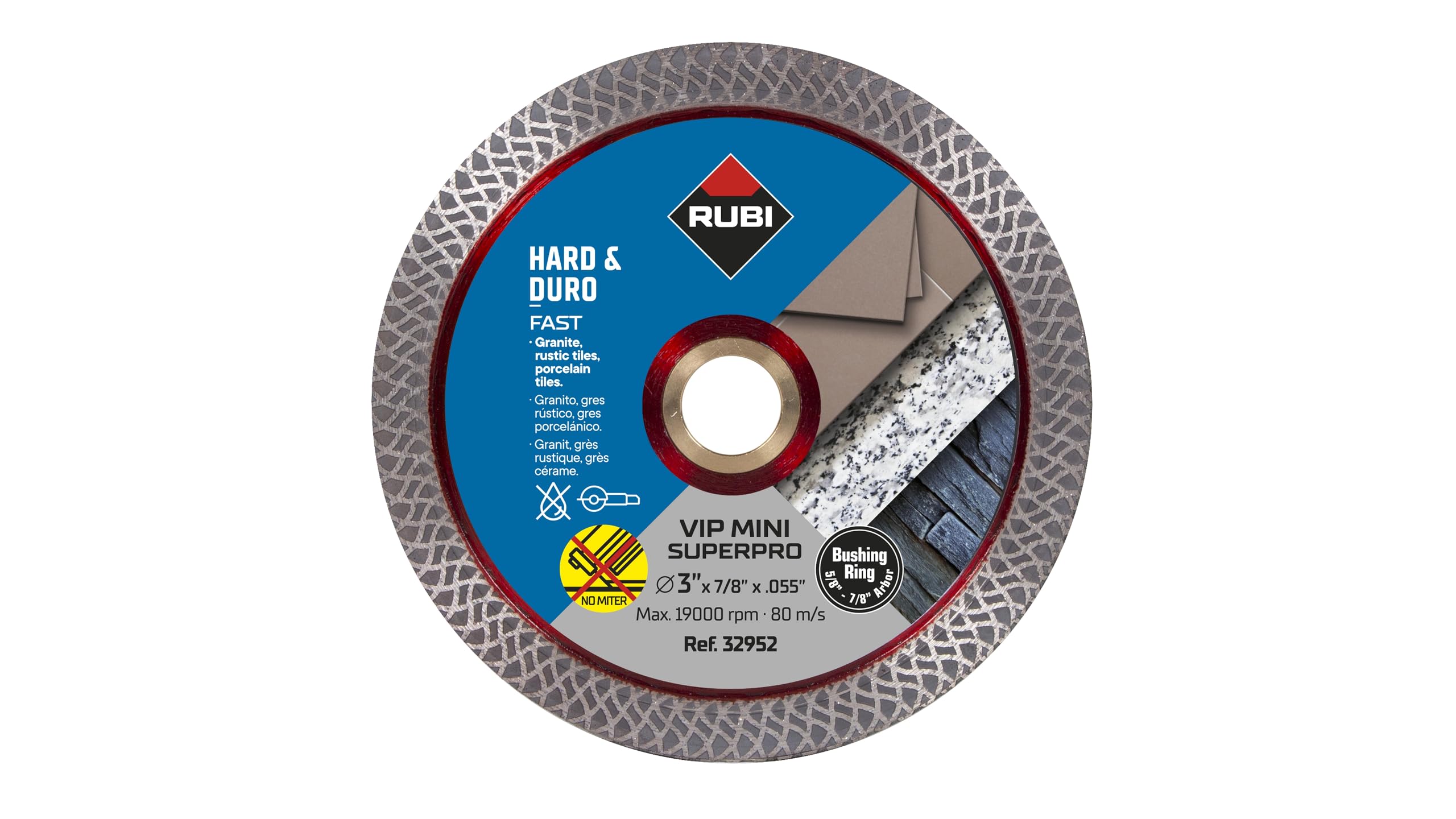 Rubi Tools 3-1/4" Mini VIP Premium Dry Diamond Blade 32952 - Amazon.com