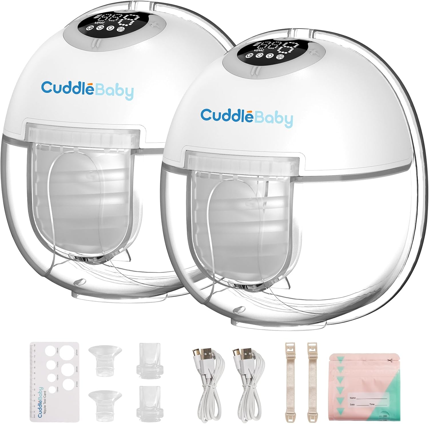 Amazon.com : CuddleeBaby Breast Pump Hands Free, Wearable Breast Pump ...