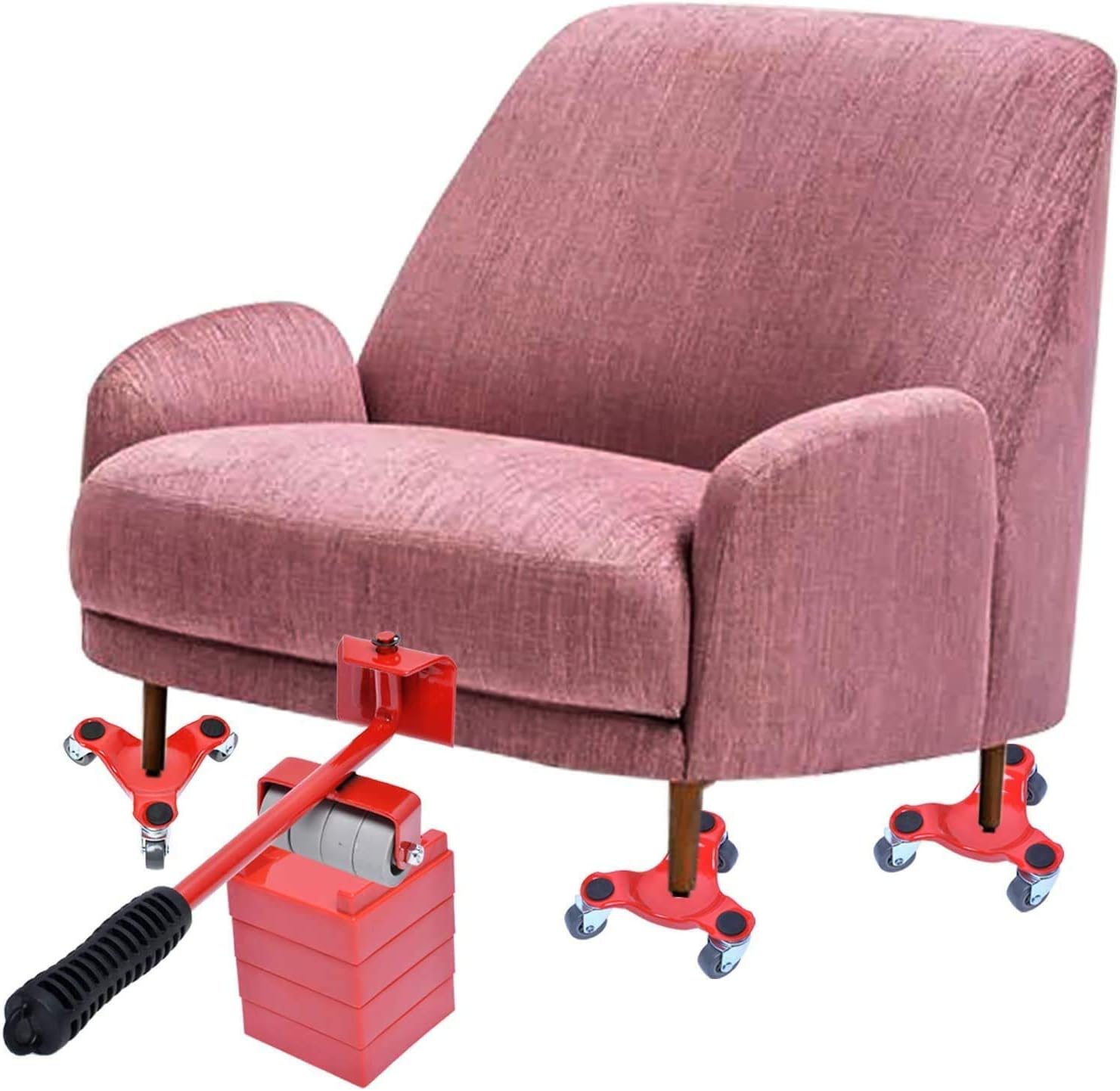 Furniture Mover & Lifter Kit with 4 Sliders,3 Wheel Furniture Dolly, 6 ...