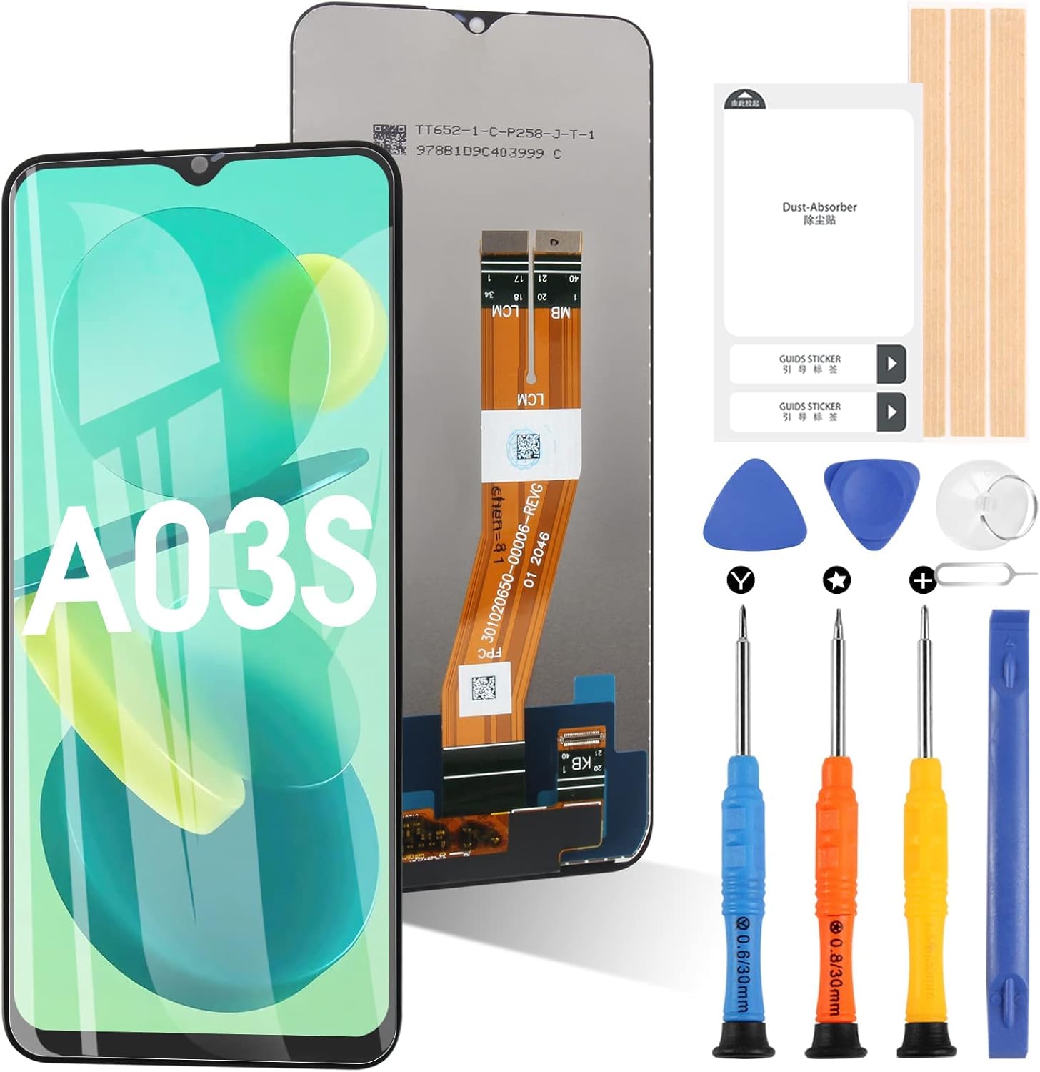 LCD Screen Replacement for Samsung Galaxy A03s, A037A A037W A037G LCD ...
