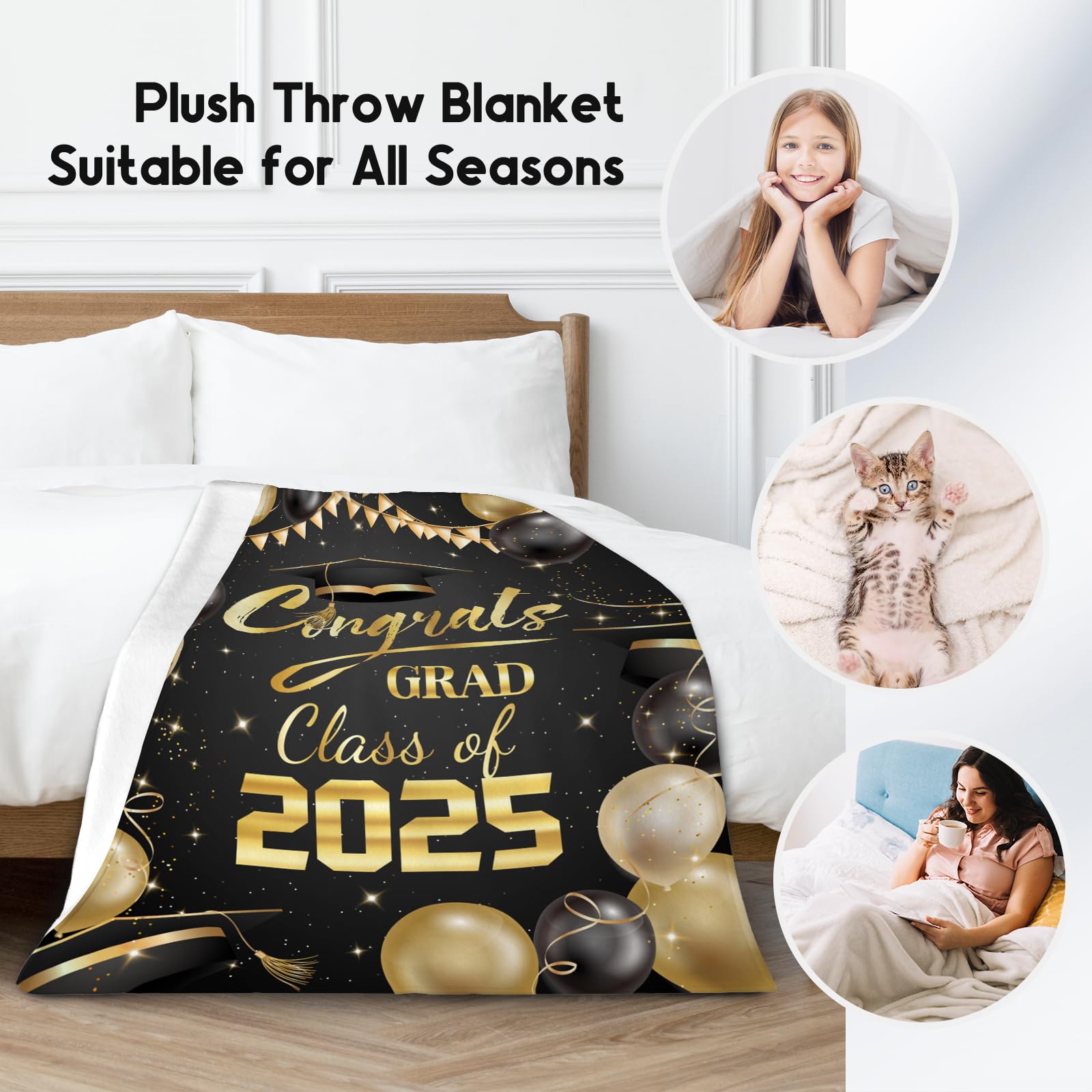 Graduation Blanket Graduation Card 2025, Class Of 2025 Senior 2025 ...