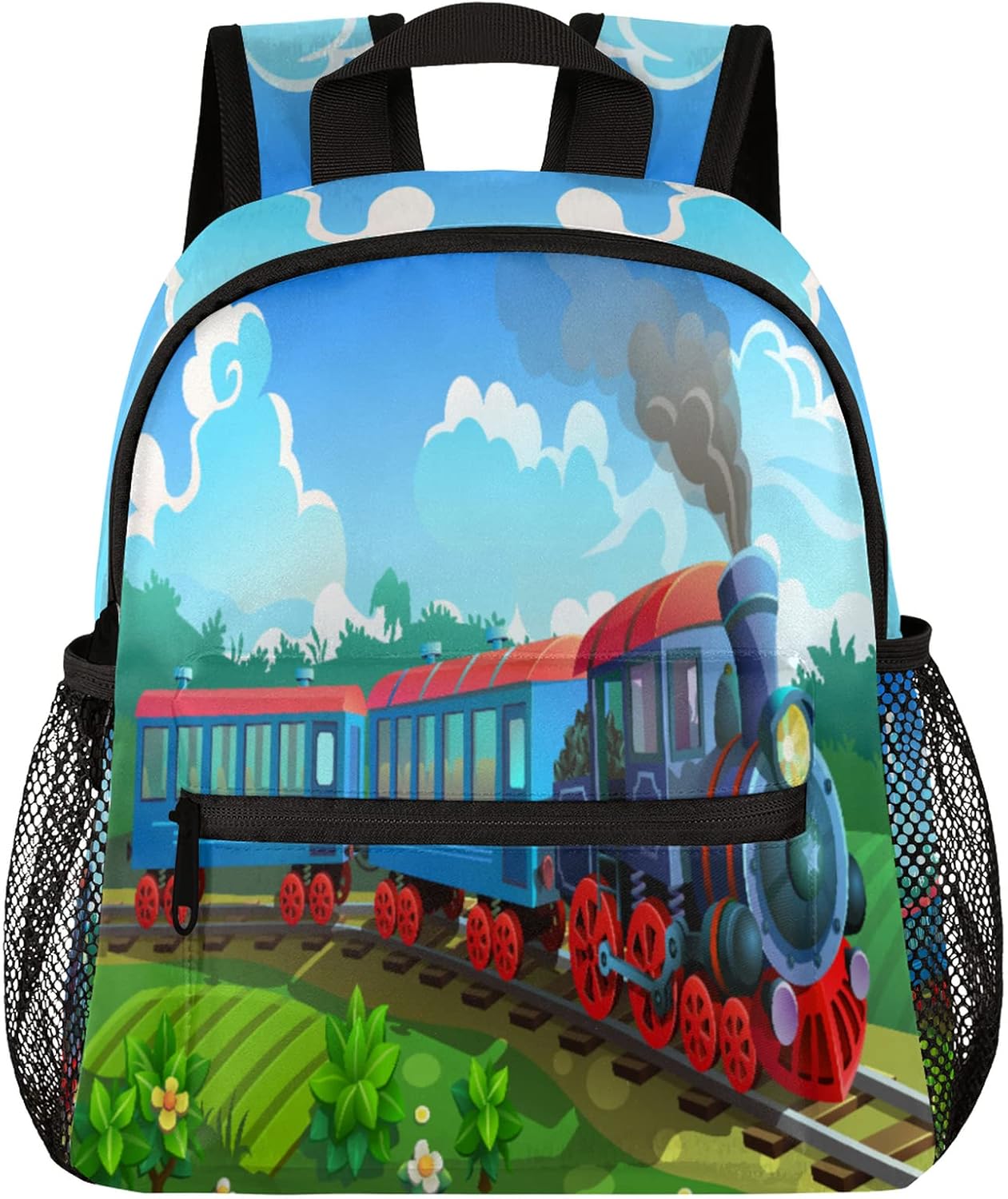Amazon.com: Funny Colorful Train Toddler Backpack for Girls Boys Kids ...