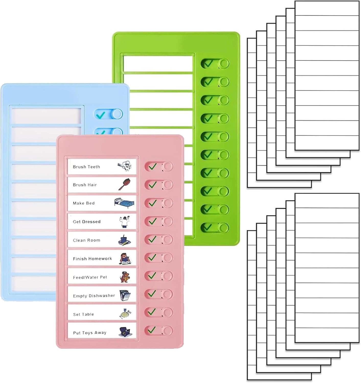 3 x Memo Checklist Boards, to Do List Checklist Board, with 20 ...