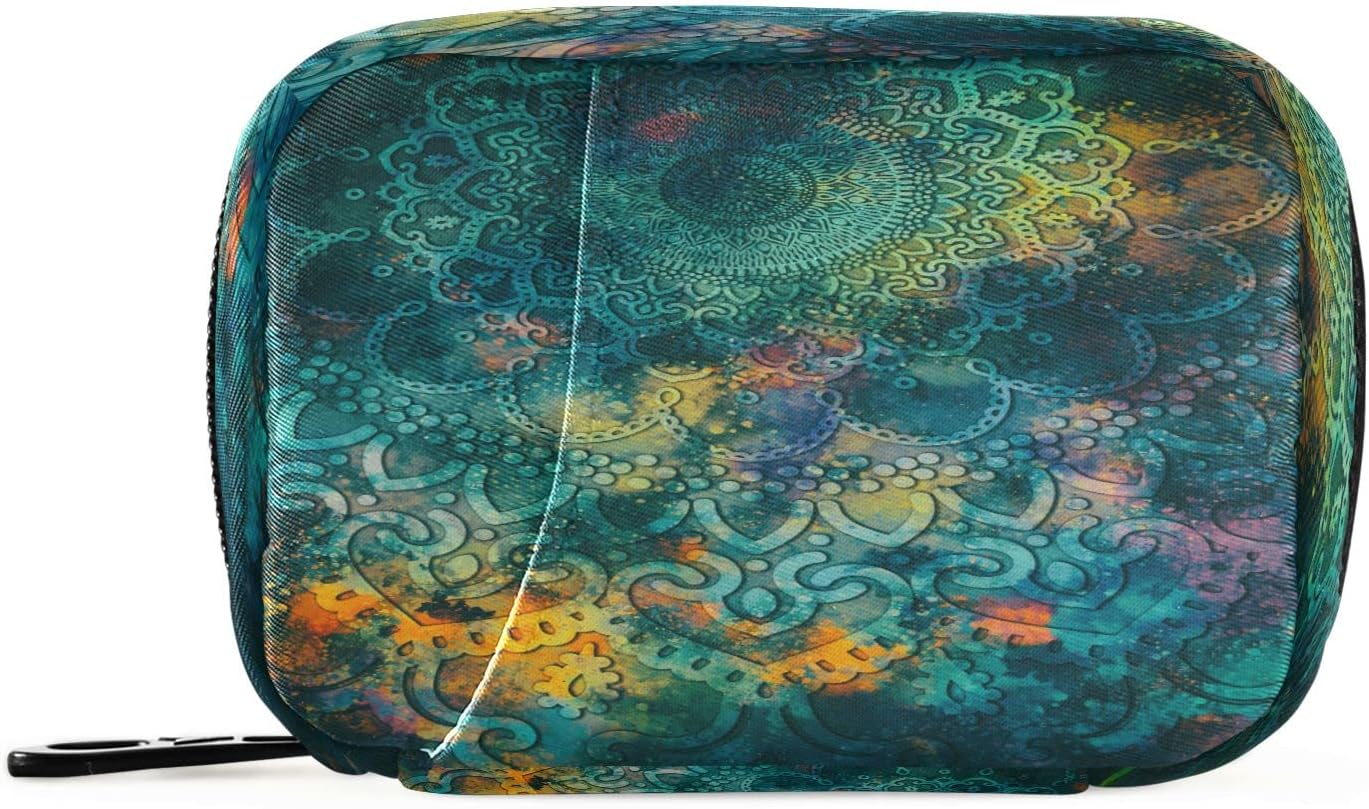 Amazon.com: Plaaee Pill Organizer Ancient Geometric Mandala Graphic ...