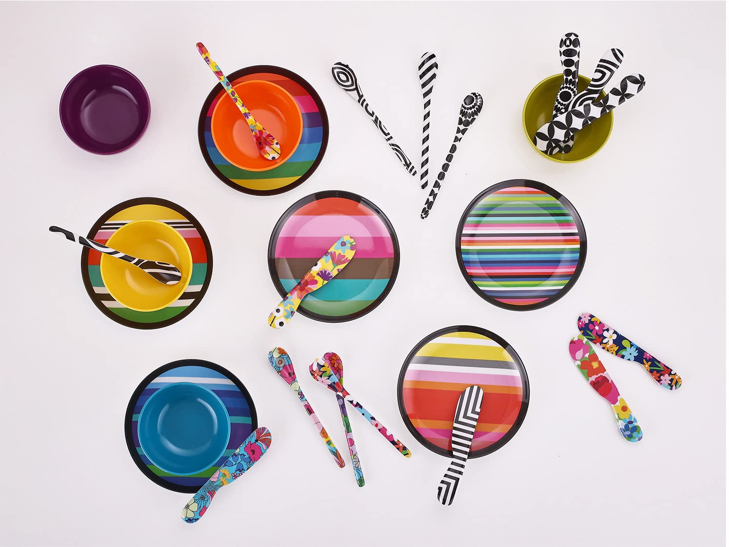 Snapklik.com : French Bull Melamine Assorted, Tablespoon, Spoon, Set Of ...