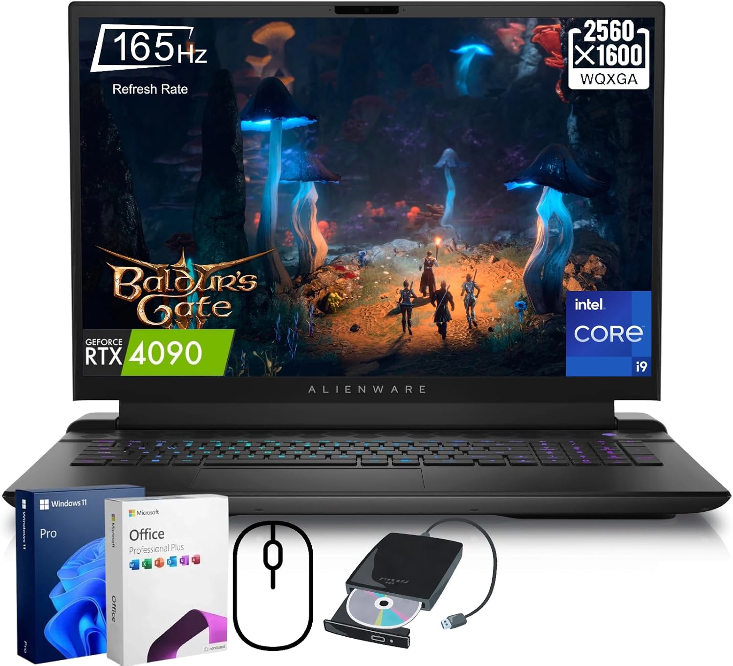 Amazon.com: Alienware M18 R2 4090 Gaming Laptop | 18" QHD+ 165Hz ...
