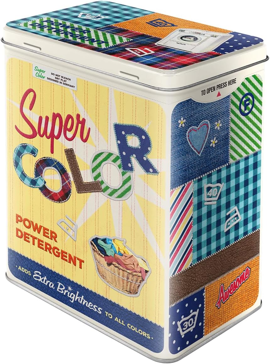 Amazon.com: Nostalgic-Art Retro storage tin box L, 101.4 oz, Super ...