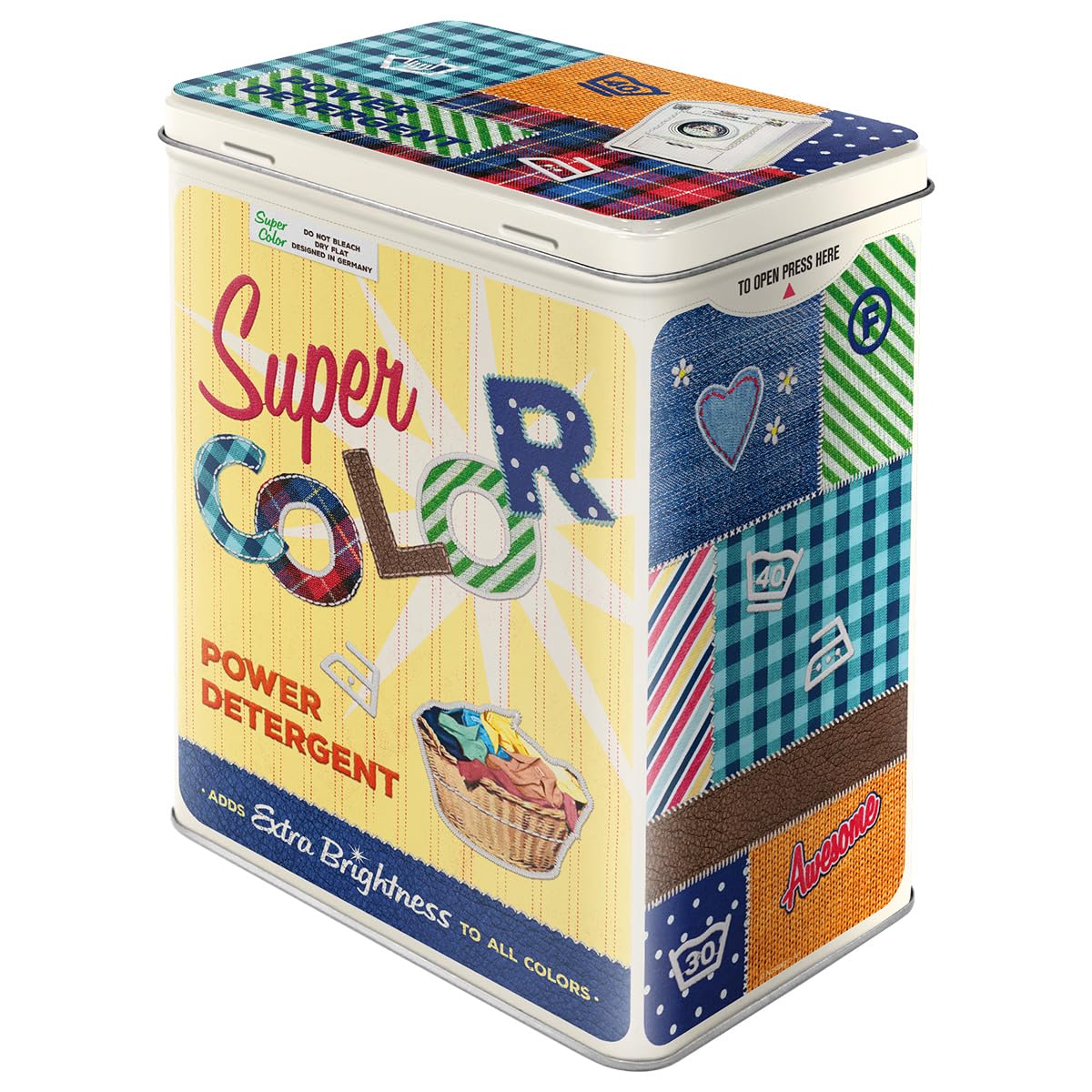 Amazon.com: Nostalgic-Art Retro storage tin box L, 101.4 oz, Super ...