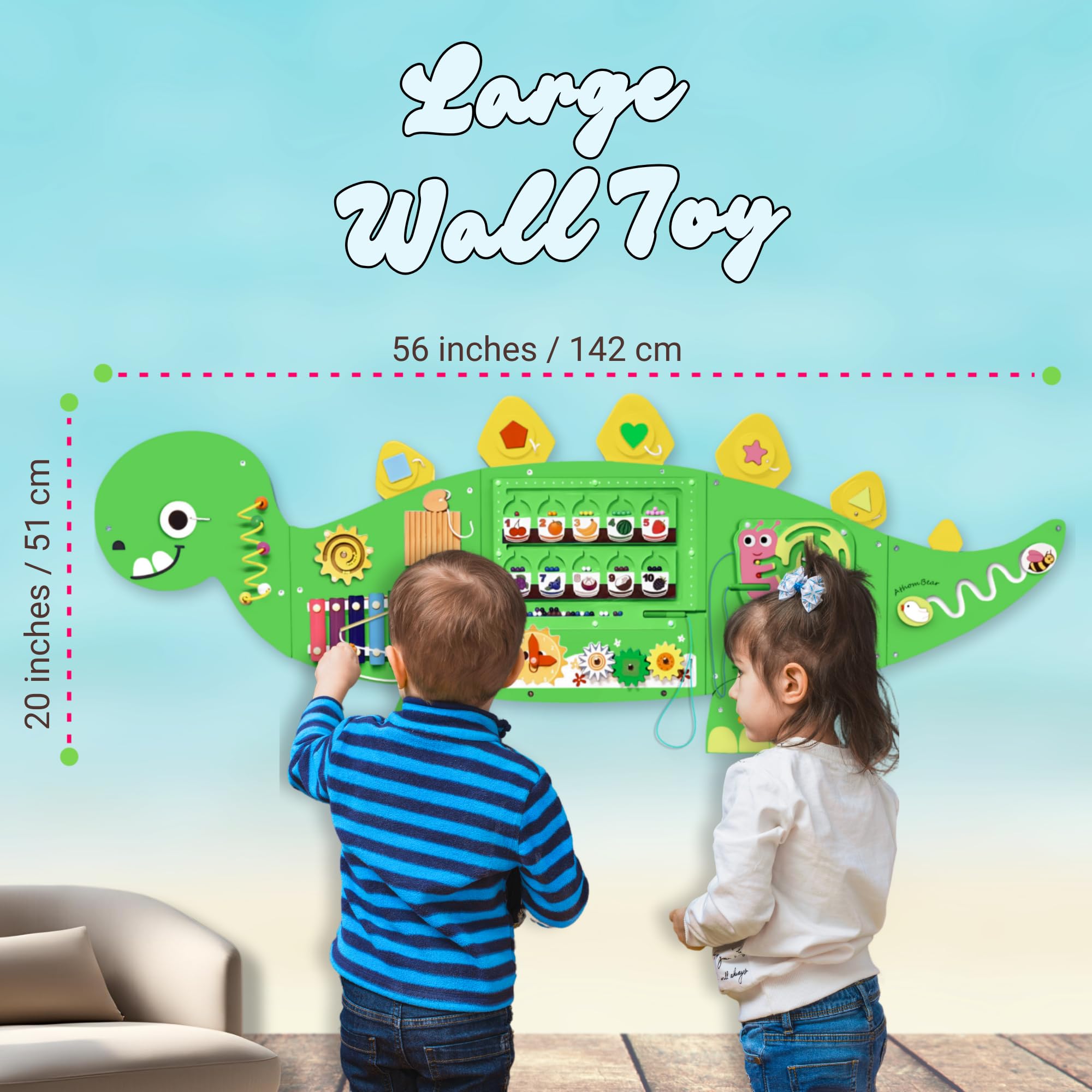 Snapklik.com : Activity Wall Busy Board, Sensory Wall Panel For Kids ...