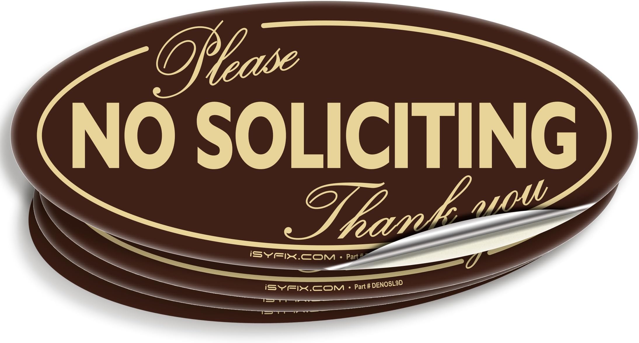 Amazon.com : No Soliciting Sign Sticker for house, Home & Business ...