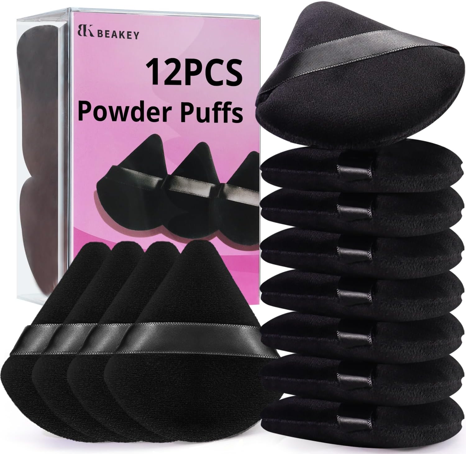Amazon.com : 8 Pieces Triangle Powder Puff Face Soft Triangle Makeup ...
