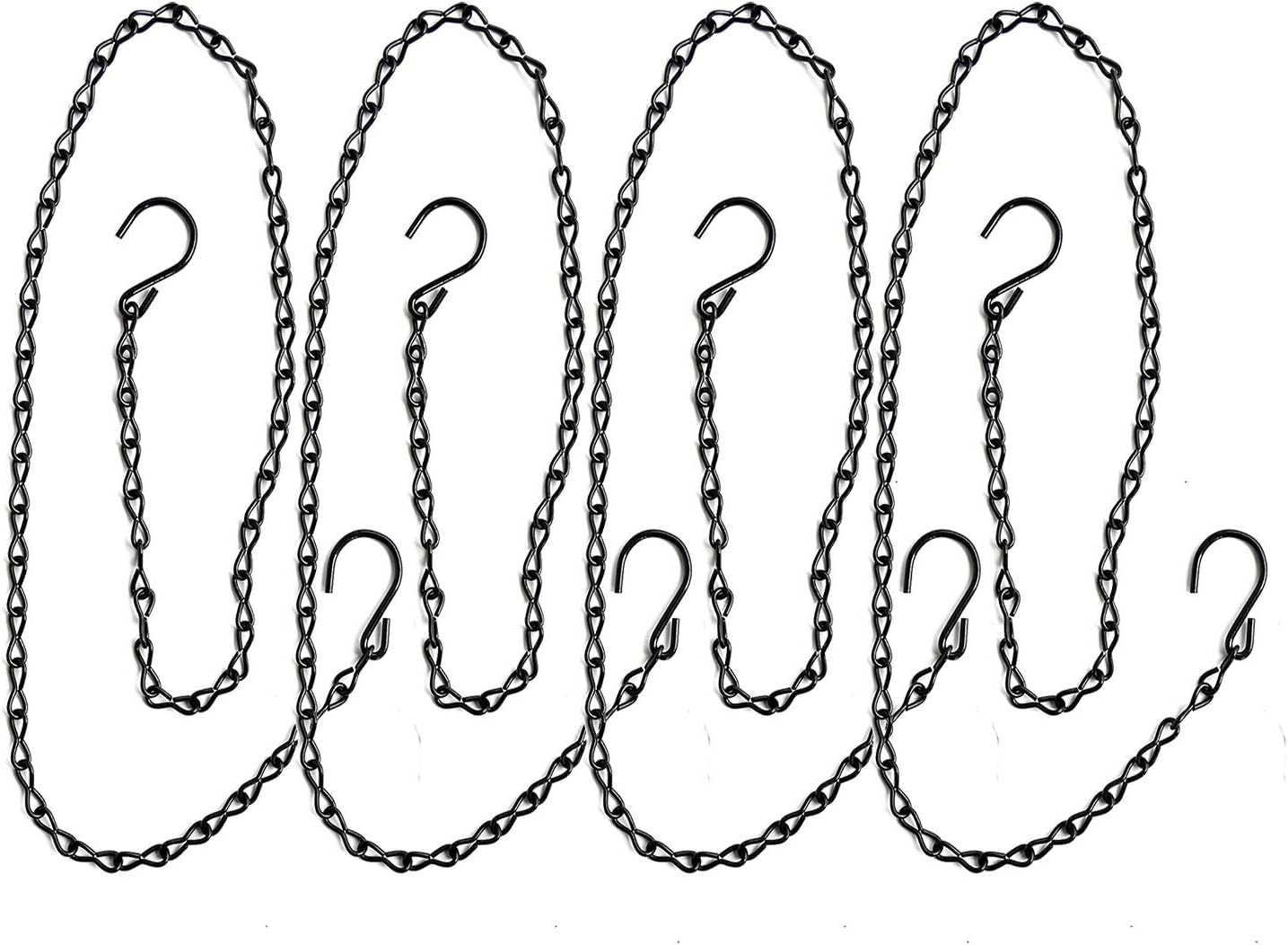 Amazon.com : 2 Pack S Hook Steel Hanging Harness Chain Adjustable ...
