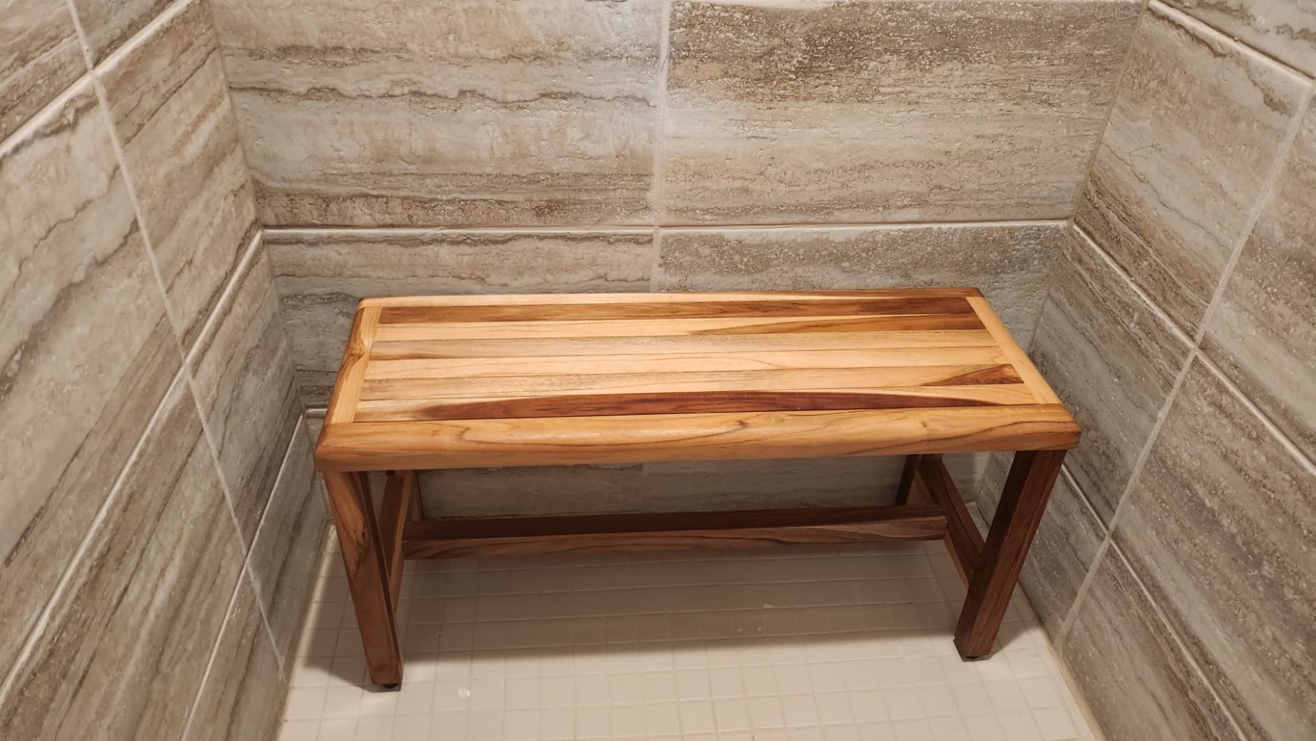 $34/mo - Finance EcoDecors Teak Shower Bench Eleganto Garden Bench ...