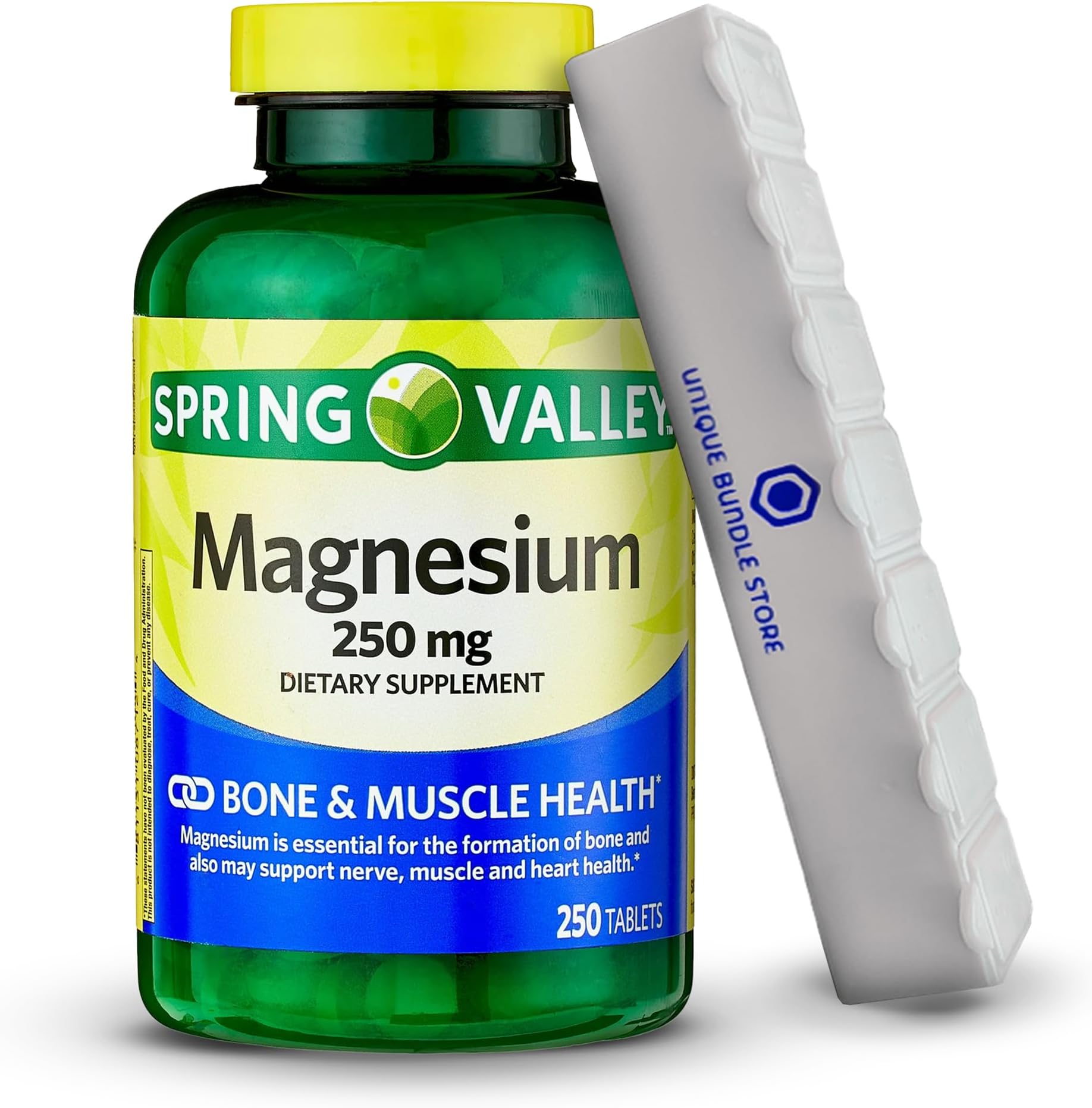Amazon.com: Magnesium Tablets Spring Valley Dietary Supplement for Bone ...