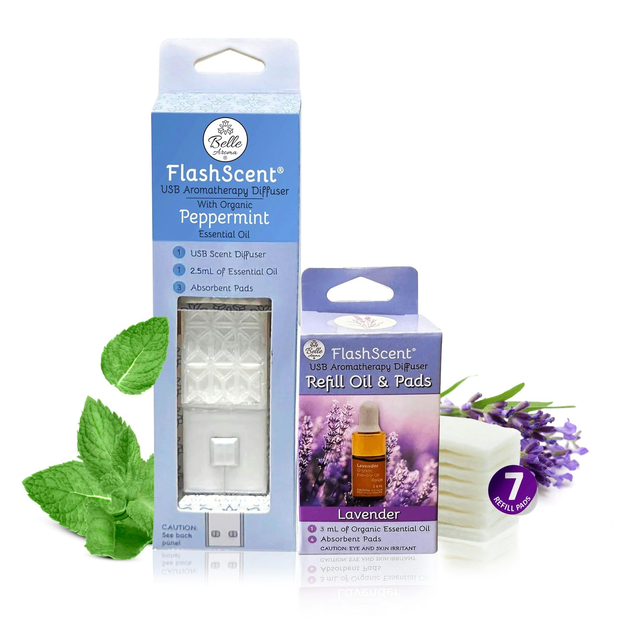 Amazon.com : Belle Aroma® FlashScent™ USB Aromatherapy Bundle - for Car ...