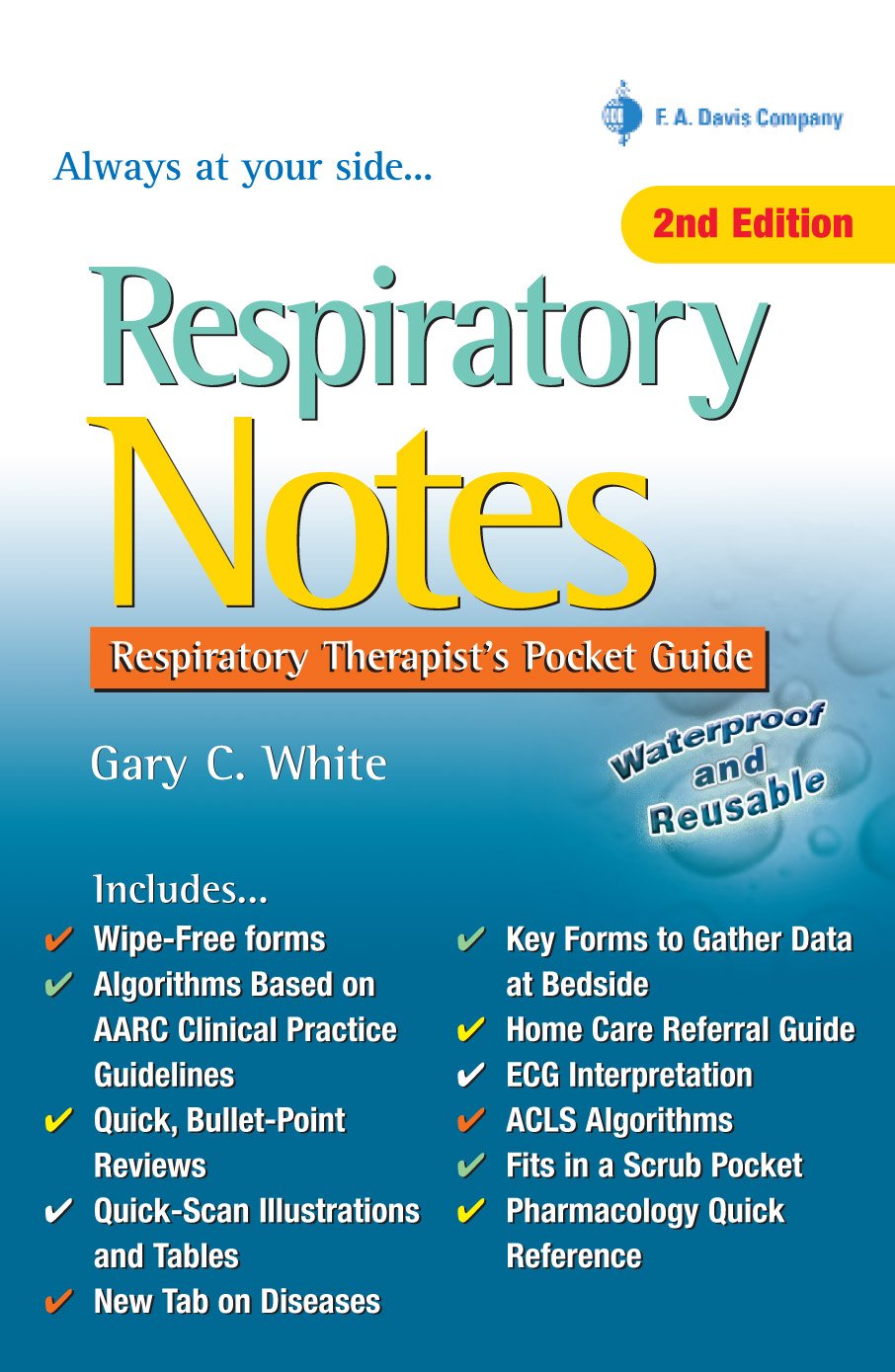 Respiratory Notes: Respiratory Therapist's Pocket Guide (Davis's Notes ...