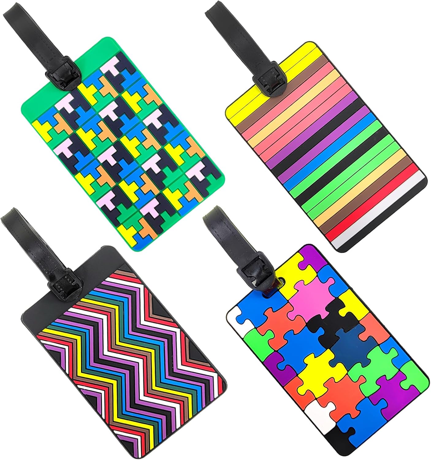 EQLEF Lovely Secure Luggage Tags PVC Suitcase luggage tags Business Card Holder/Travel ID Bag ...