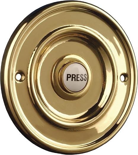 Byron Wired Bell Push Flush Mounted - Brass : Amazon.co.uk: DIY & Tools
