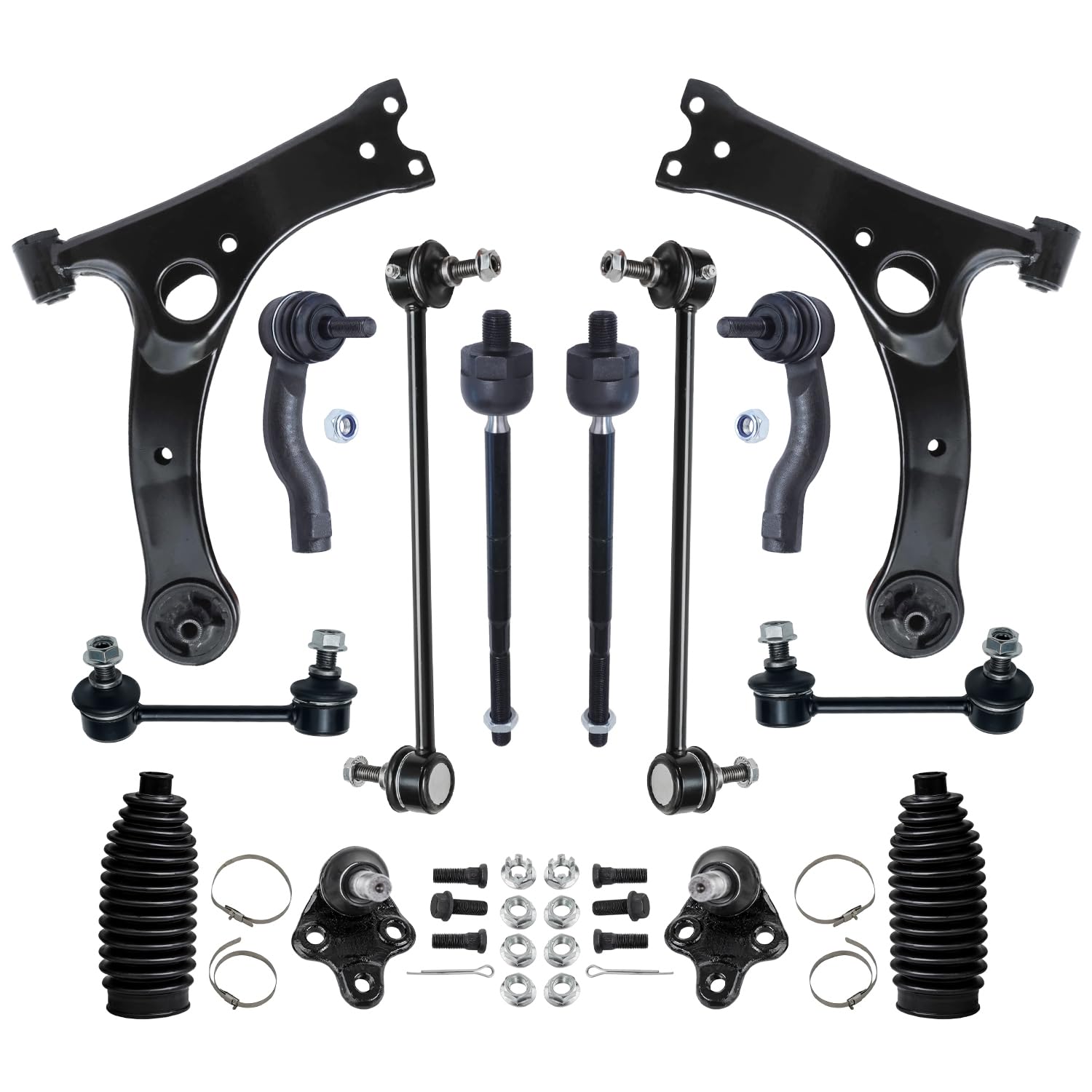 Amazon.com: Detroit Axle - Front End 14pc Suspension Kit for 2001-2005 ...