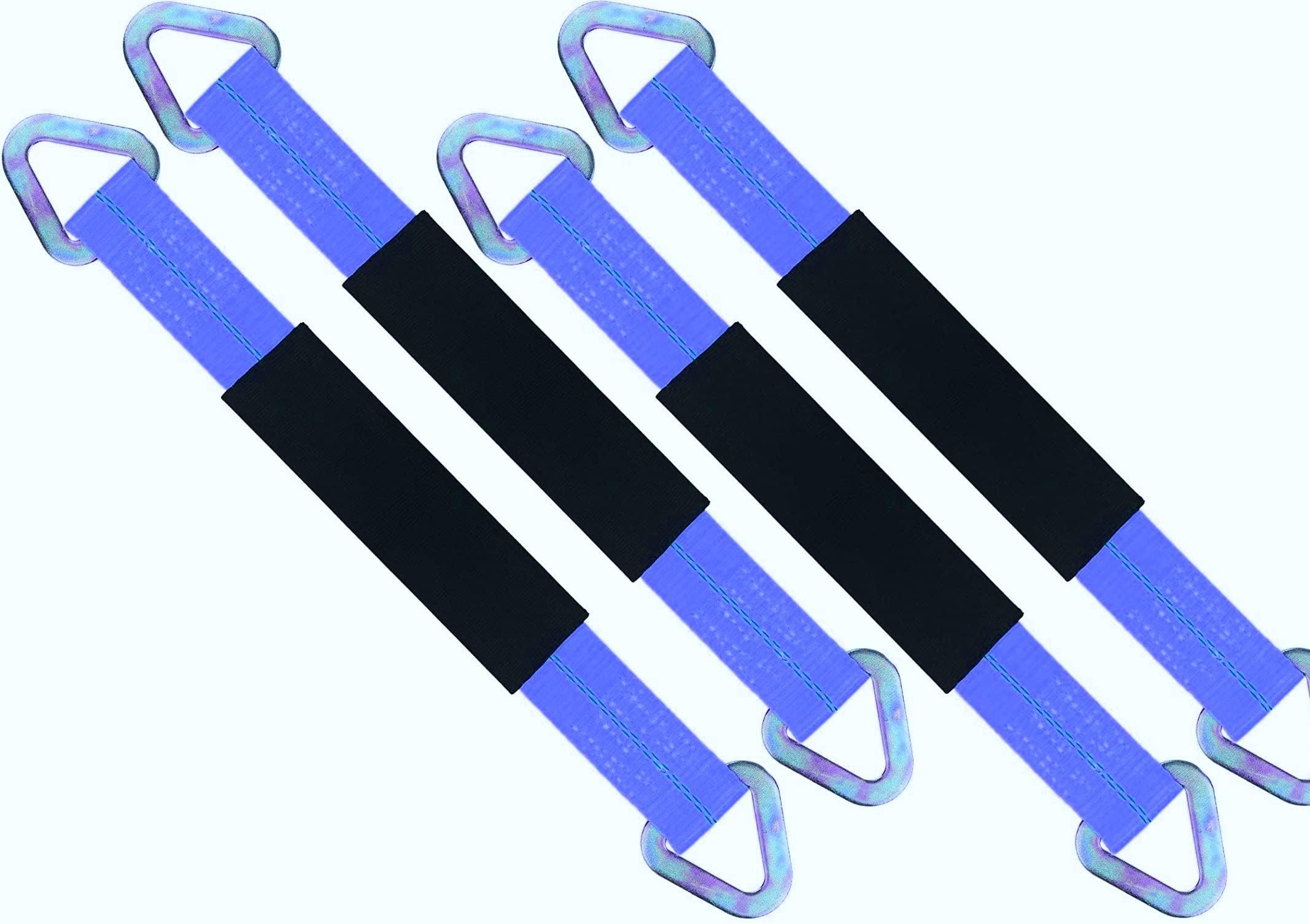 Amazon.com: Heavy Duty Off-Road Axle Straps w/D Ring - Car Auto Hauler ...