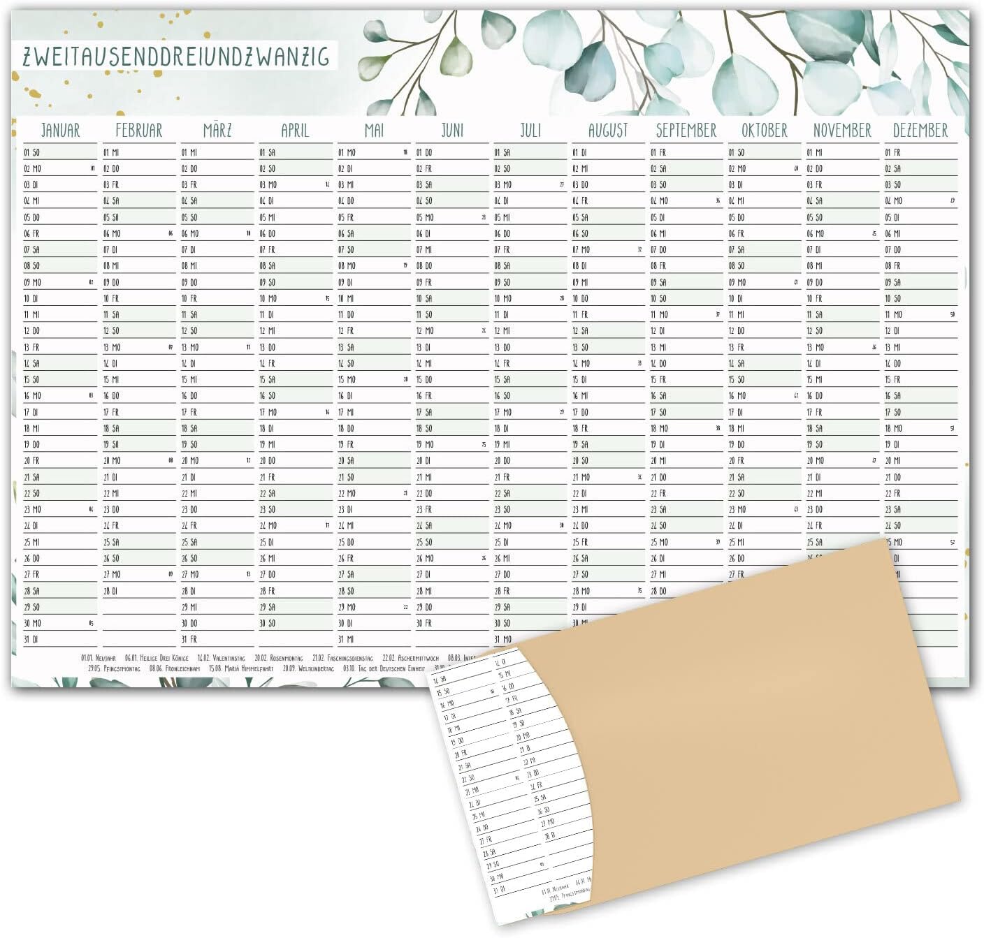 Wandkalender 2023 A2 Querformat