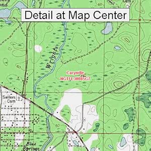 Amazon.com : USGS Topographic Quadrangle Map - Caryville, Florida ...