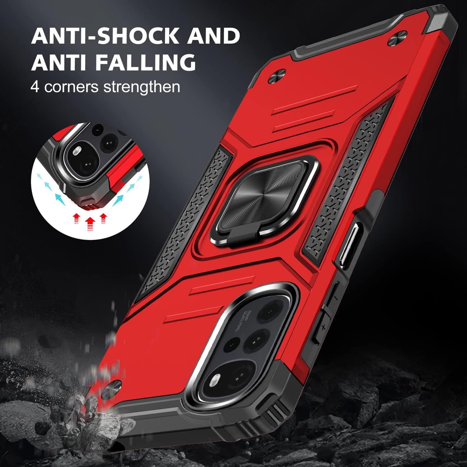 Circlemalls Funda para Moto G22, Motorola G22, con protector de ...