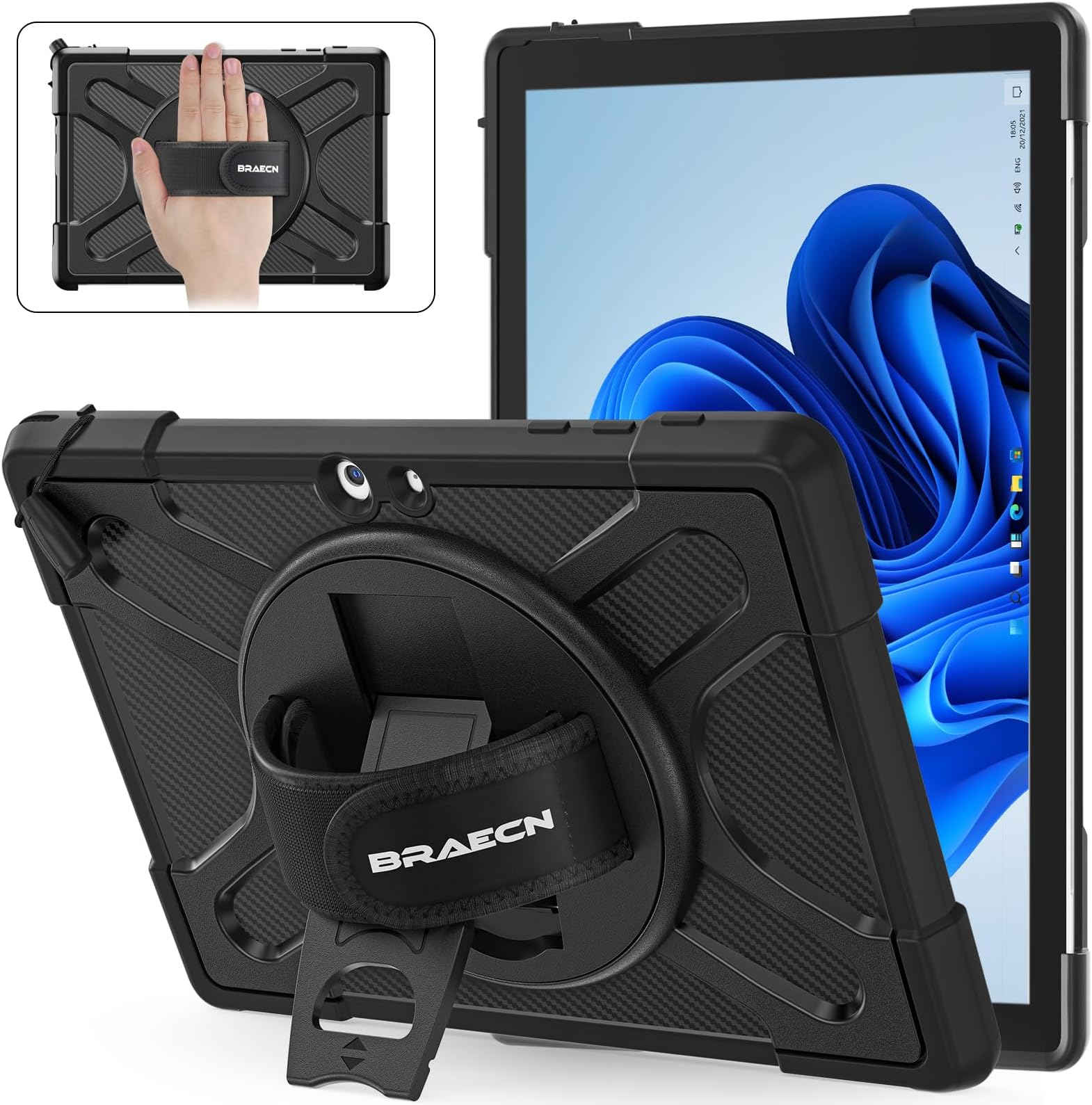 Amazon.com: BRAECNstock Case for Microsoft Surface Go 4 (2023) Go 3 ...