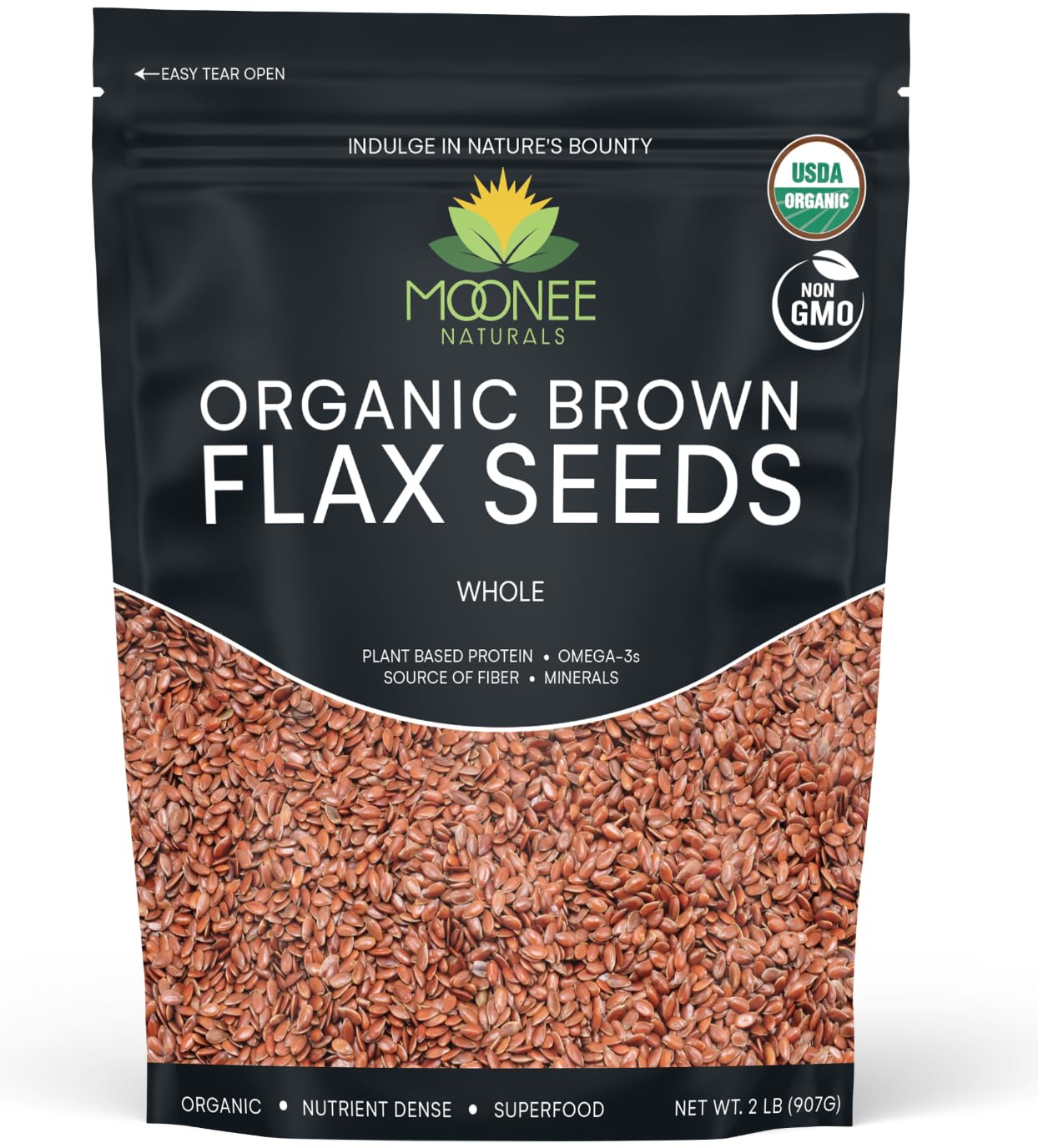 Amazon.com: Moonee Naturals - Organic Flax Seeds (2 Pound) - USDA ...
