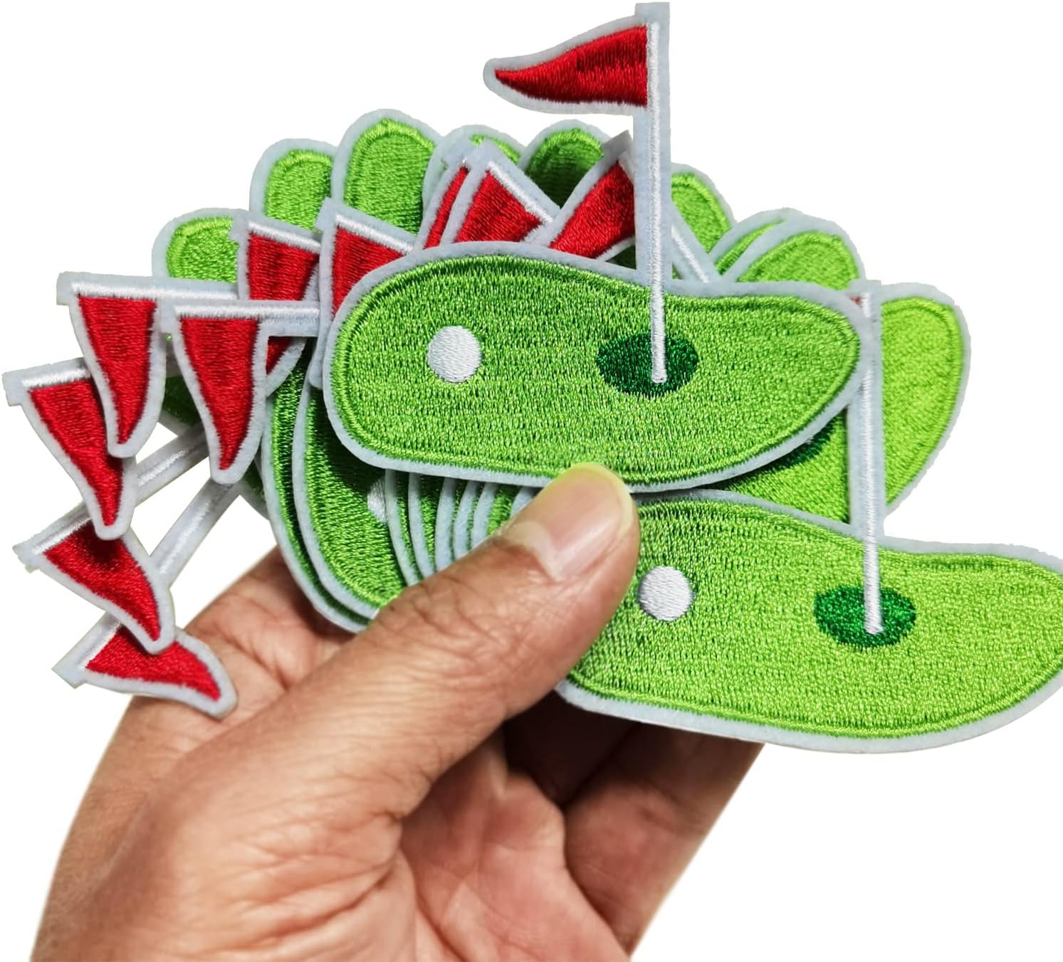 Amazon.com: ID 1538 Gold Golf Name Patch Golfing Equipment Craft ...