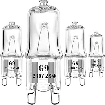 EKSAVE 4 x G9 Halogen Oven Bulbs 25W 230V for Oven and Microwave Oven ...