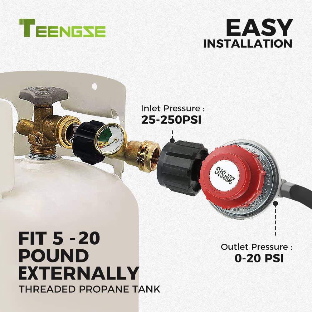 Snapklik.com : QCC1 0-20PSI Propane Regulator Valve, High Pressure ...