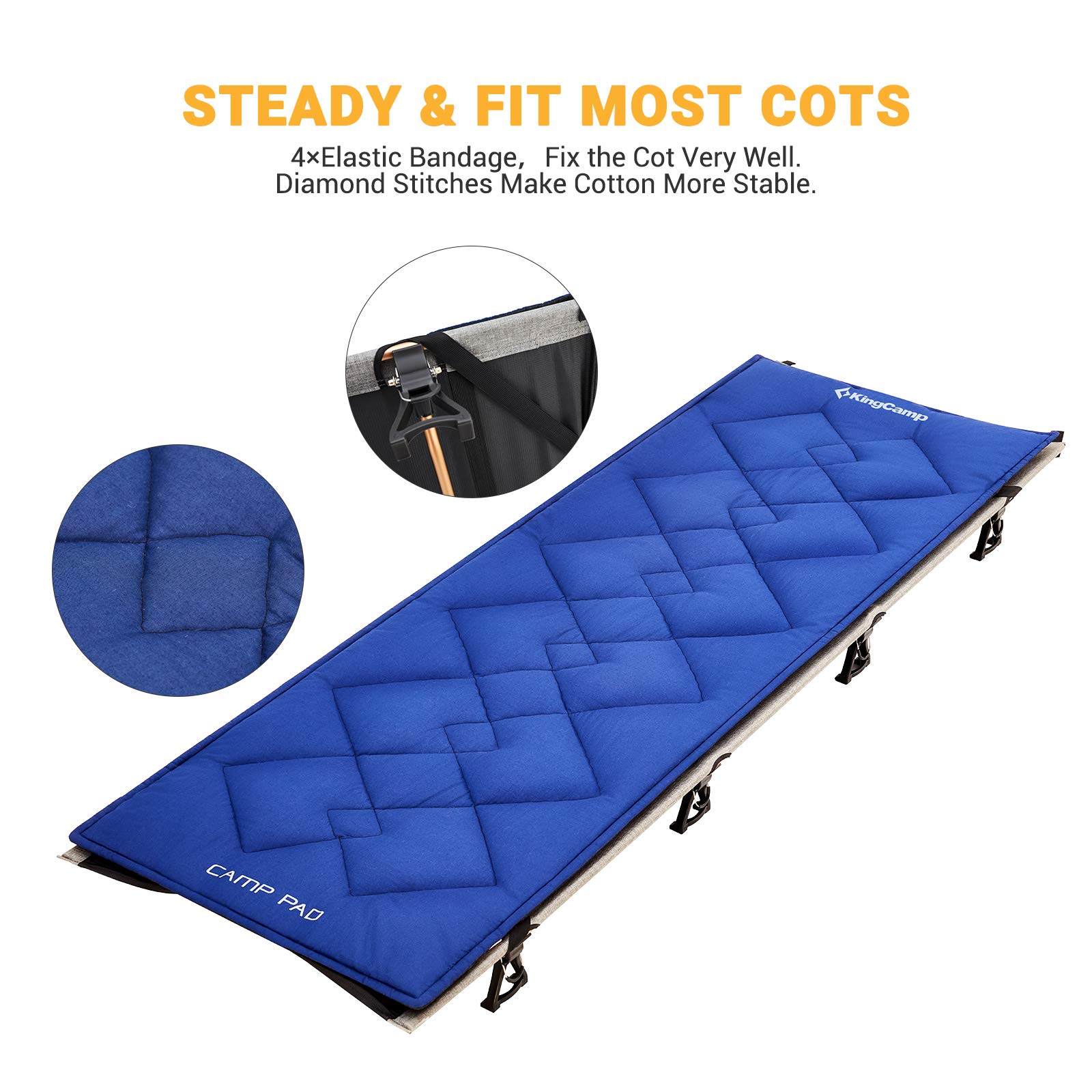 Snapklik.com : KingCamp Cot Mattress, Portable Lightweight Camping ...