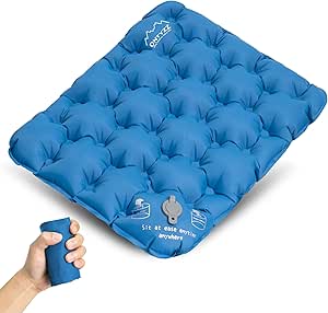 ONTYZZ Blauw Opblaasbaar Zitkussen Lichtgewicht Seat Pad Waterdicht ...