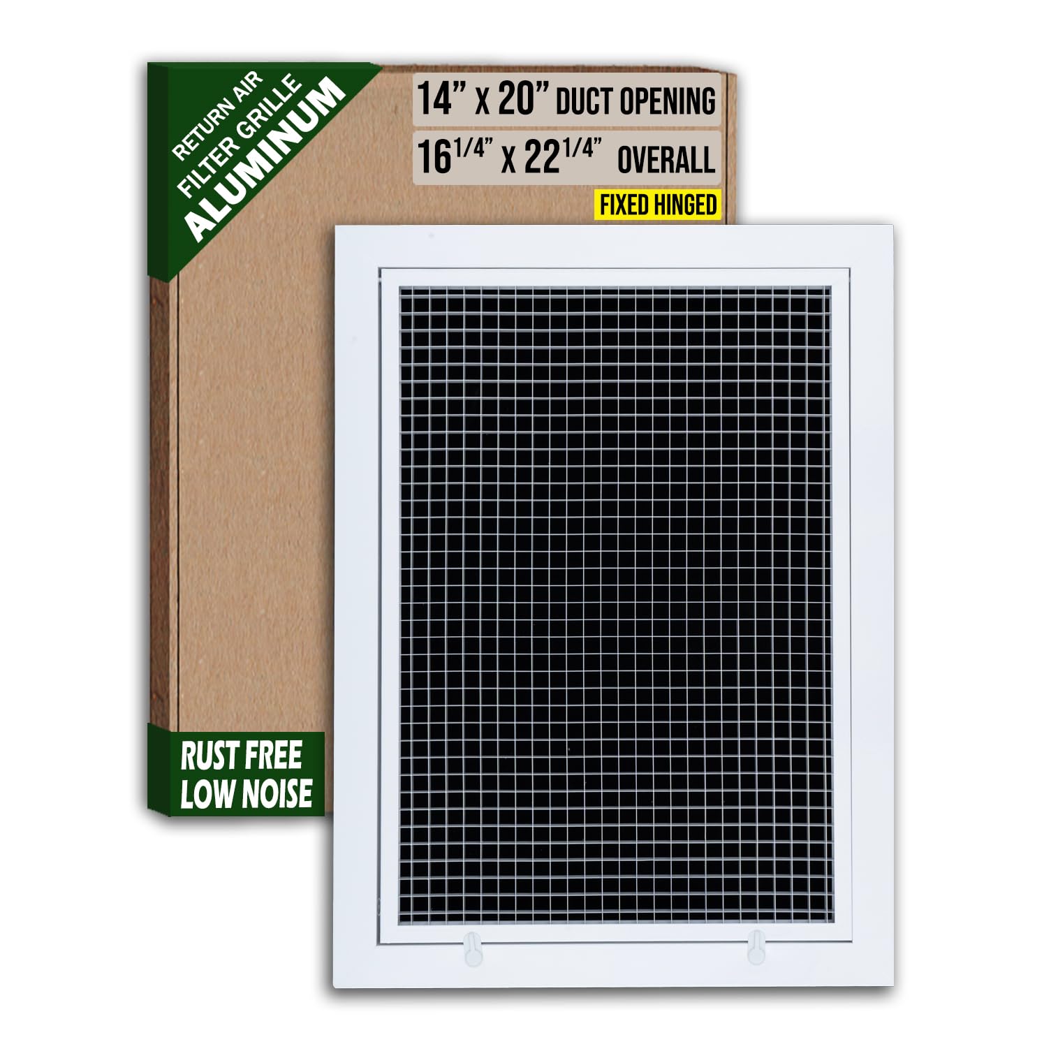 Snapklik.com : Fits 14x20 Duct Opening Aluminum Eggcrate Return Air ...